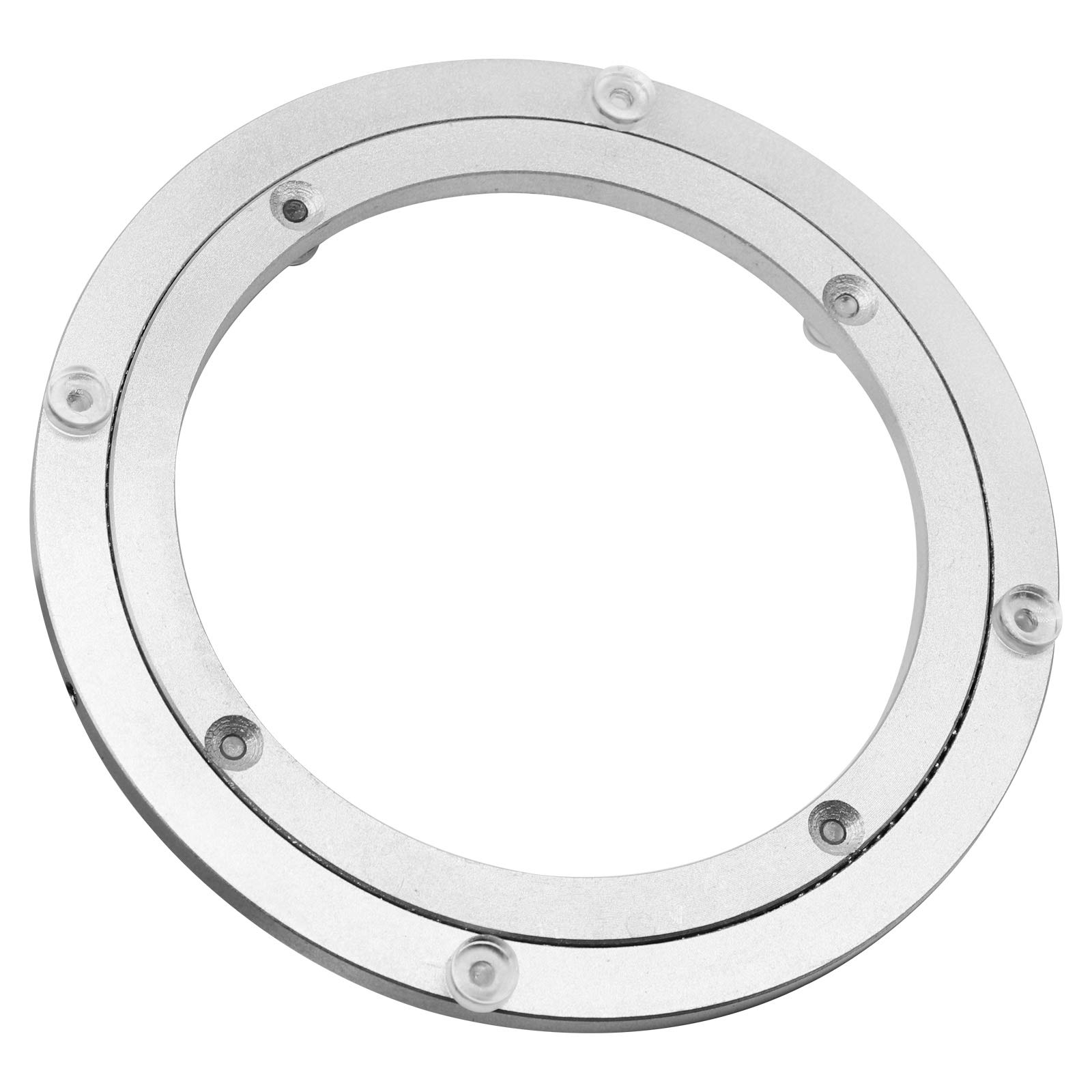 Aluminium Alloy Turntable Bearing, Heavy Duty Swivel Turntable Lazy Susan Rotating Bearing Turntable Round Dining Table Smooth Swivel Plate Hardware for Dining-Table, 8''