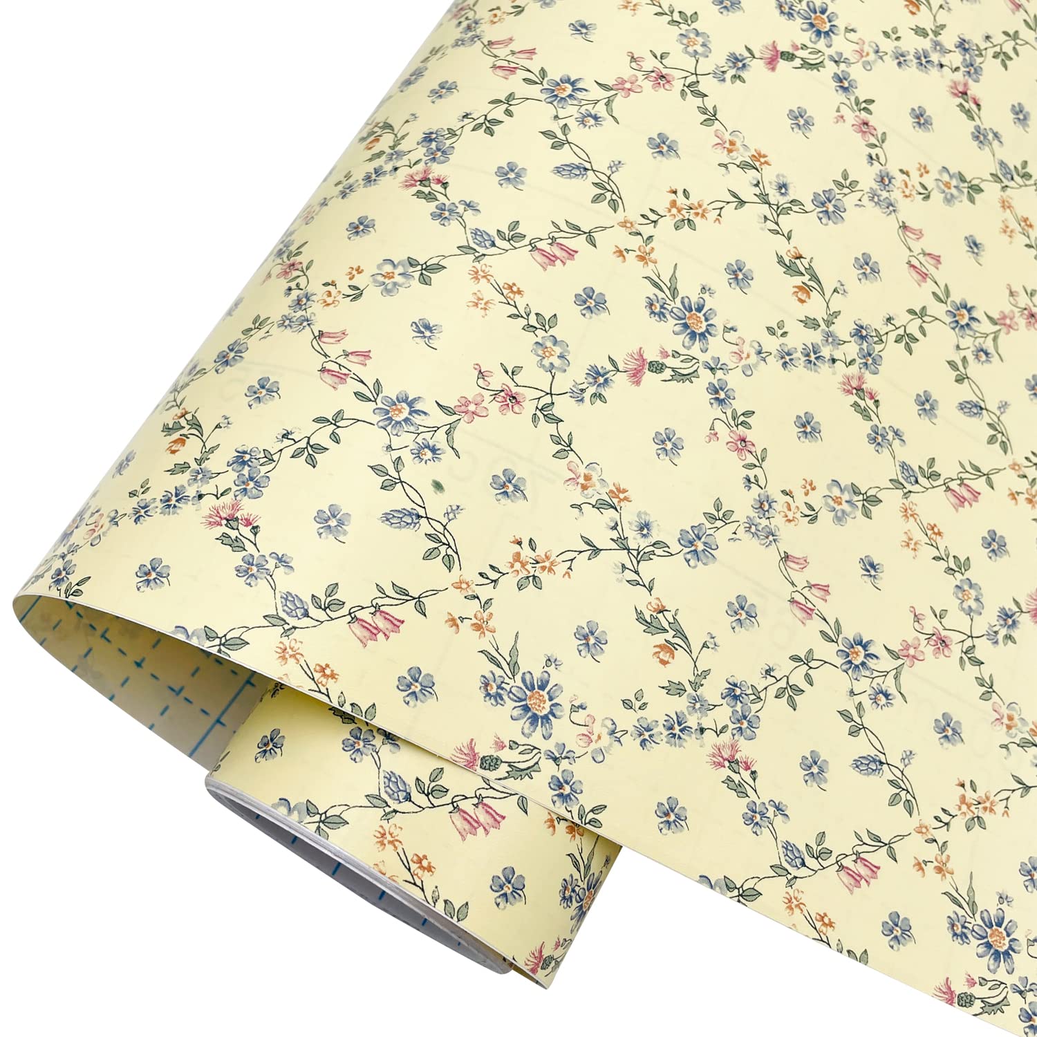 Yifely Sunmer Blooms Furniture Paper Decorative Shelf Drawer Liner Self-Adhesive Storage Locker Decor 17.7 Inch by 9.8 Feet