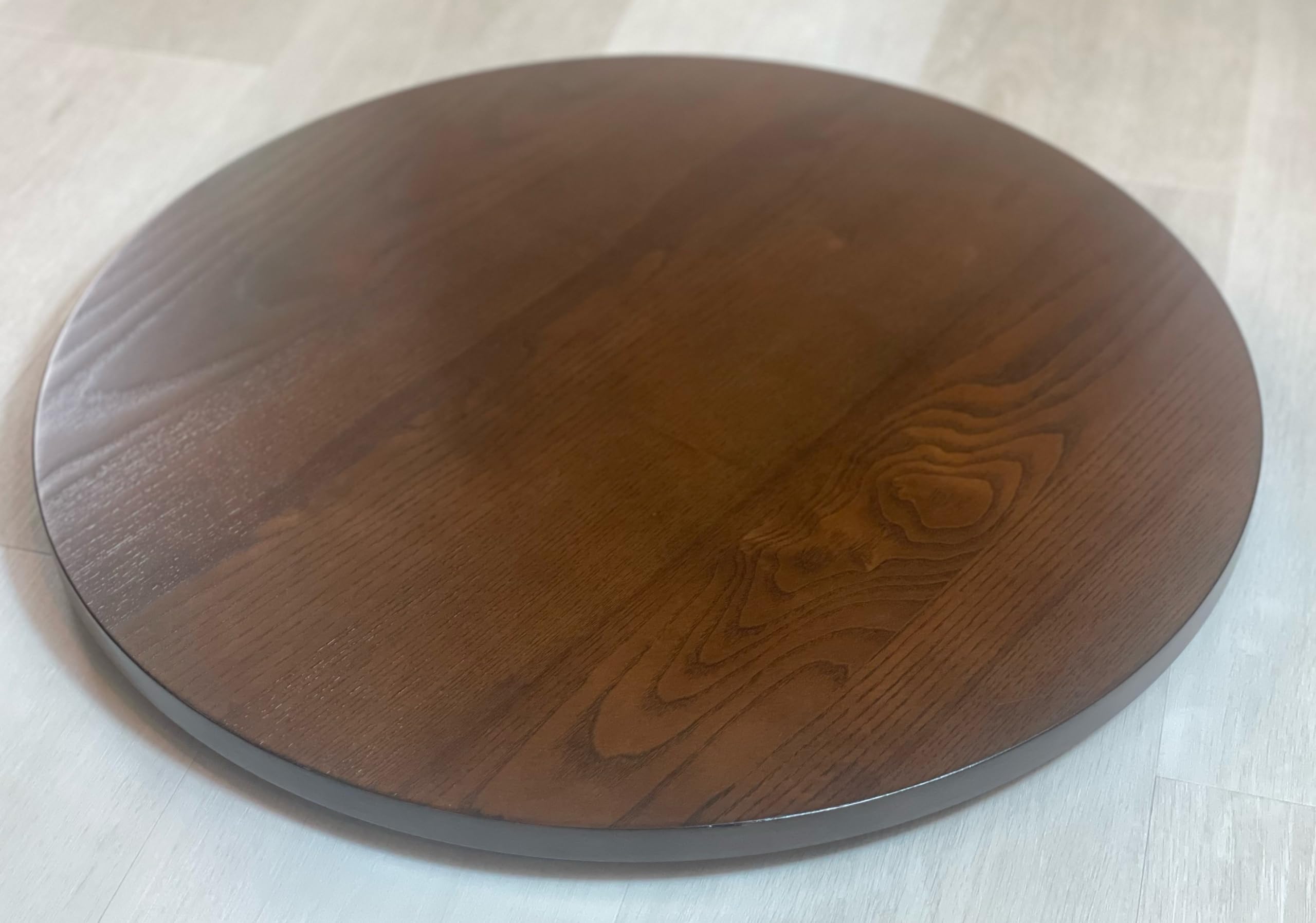 22" Espresso / Cappuccino Finish Large Lazy Susan