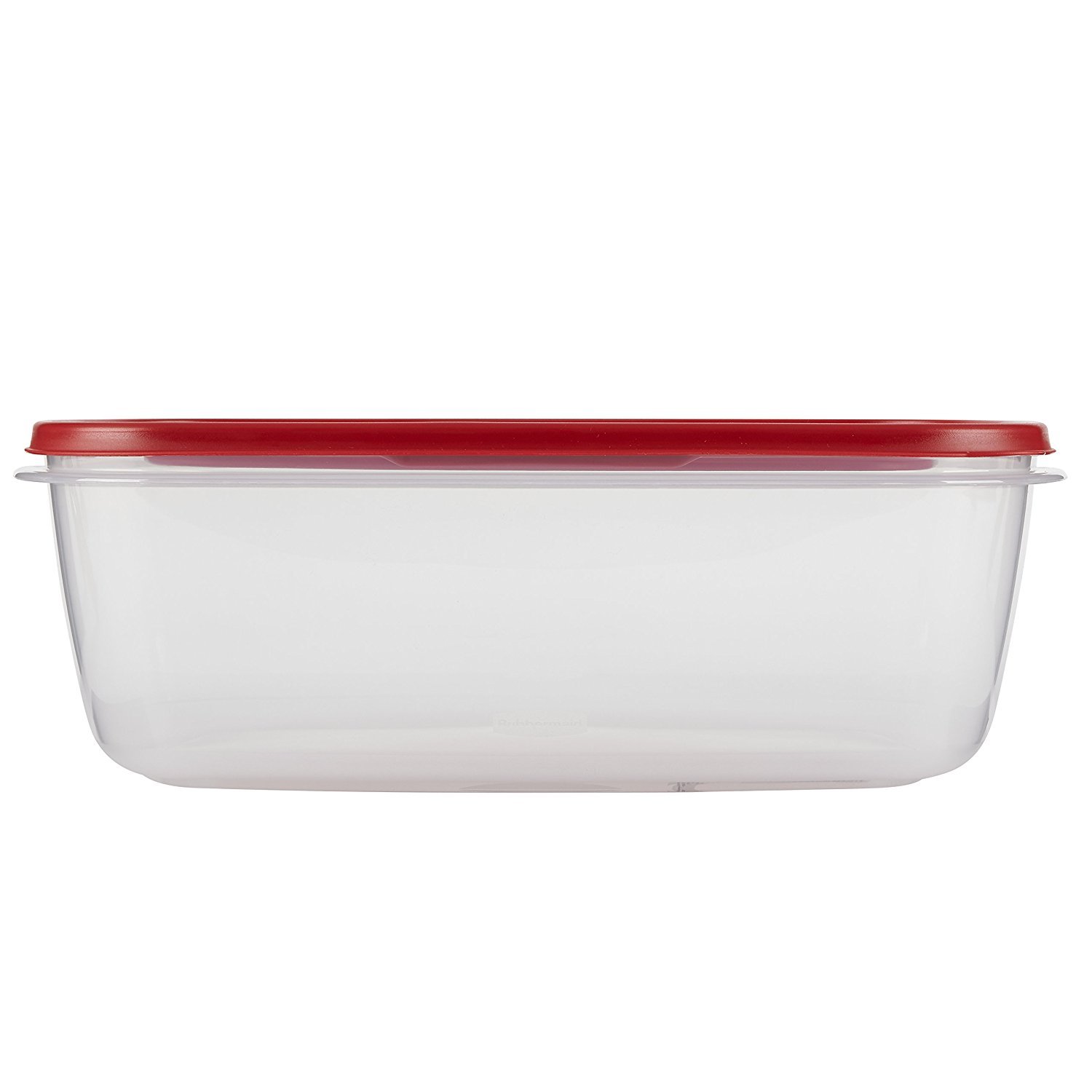 Rubbermaid 071691405382 food, 2 pack, clear with red lid