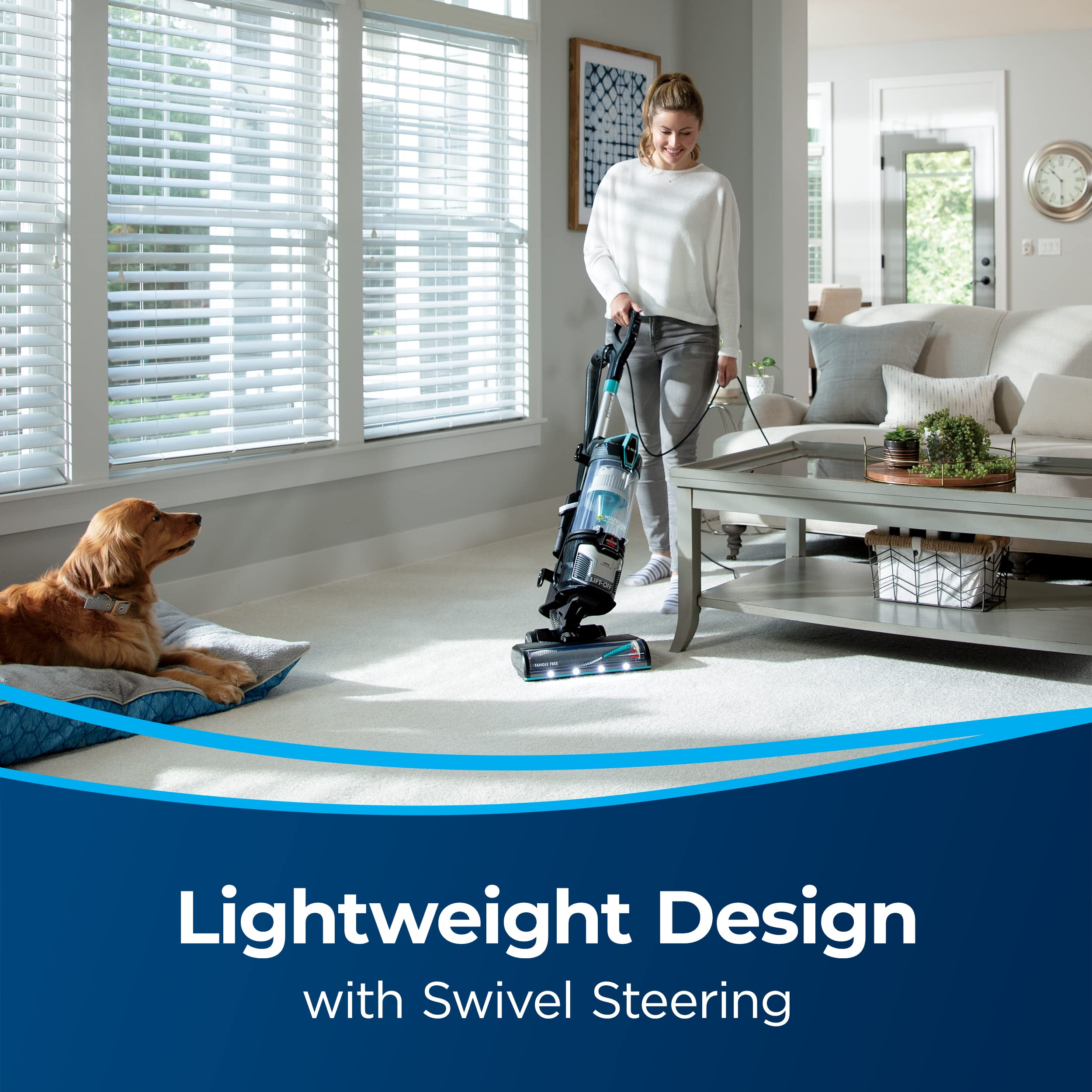 BISSELL 2998 MultiClean Allergen Lift-Off Pet Vacuum with HEPA Filter Sealed System, Lift-Off Portable Pod, LED Headlights, Specialized Pet Tools, Easy Empty