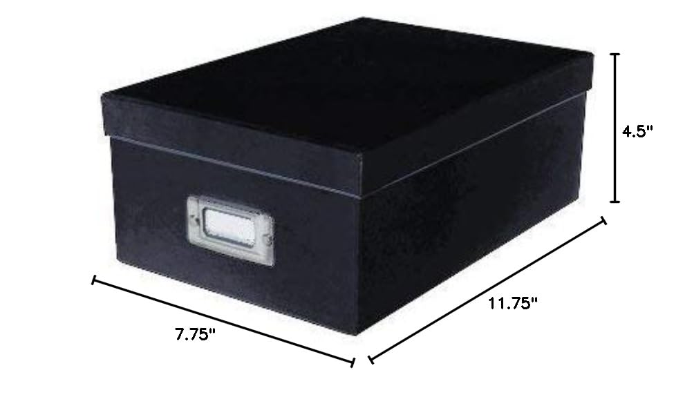 Pioneer Photo Albums Photo Storage Box, Black