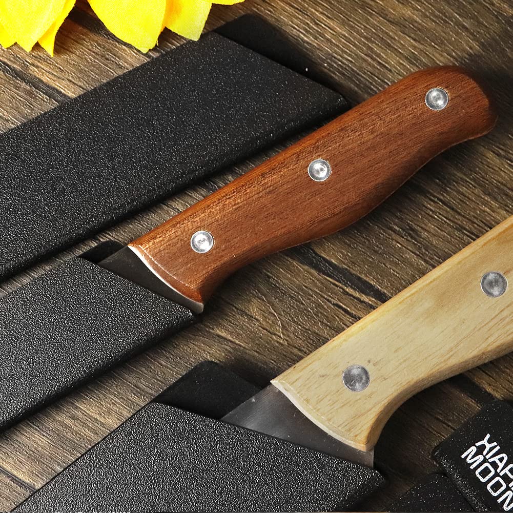 XIAPINMOON 9-Piece Universal Knife Edge Guards , More Durable, Gentle on Your Blades,BPA-Free Felt Lining Covers Are Non-Toxic and Abrasion Resistant - The chef's first choice - Knives Not Included