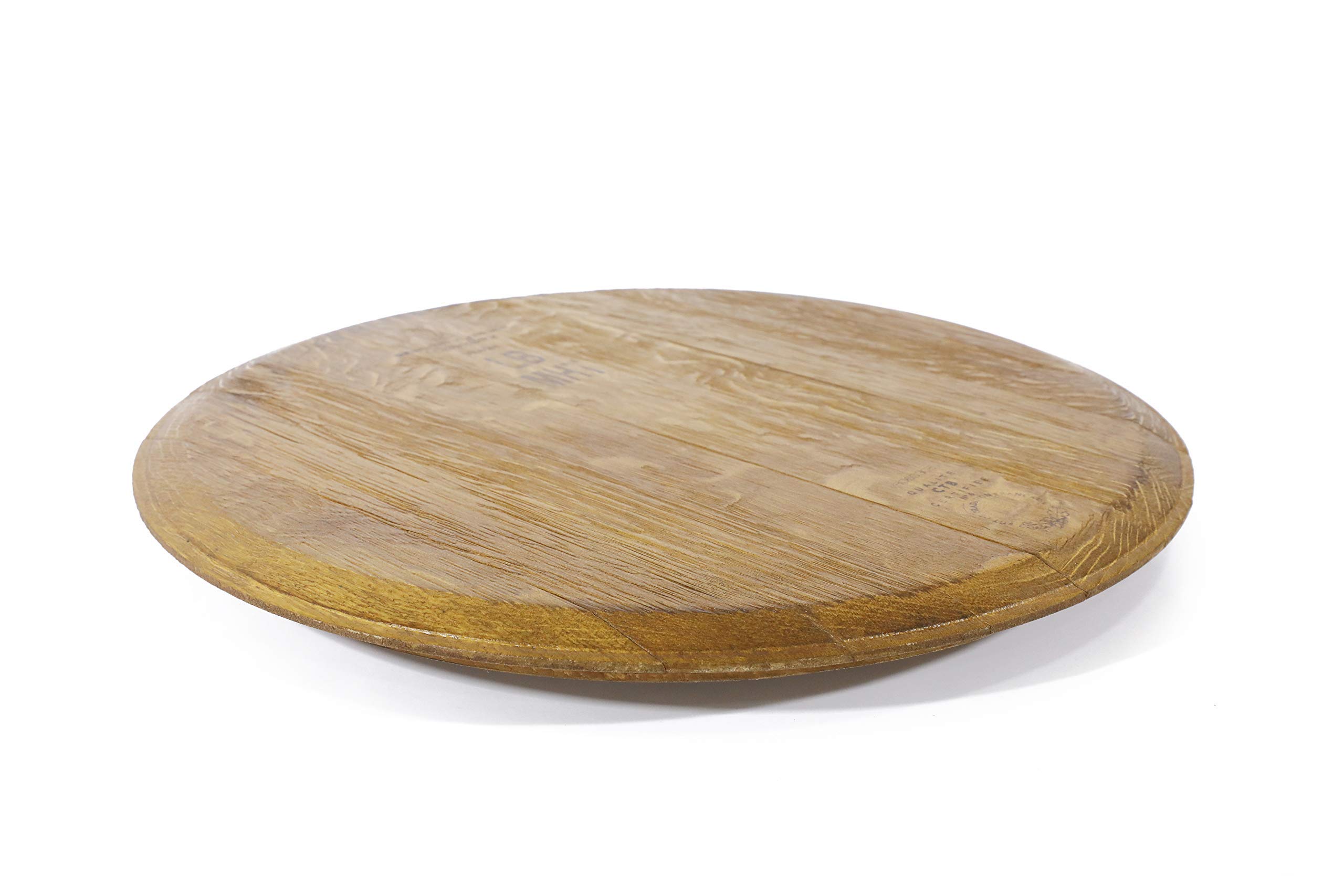 Bordeaux-Barrel Rotating Lazy Susan Server 22"
