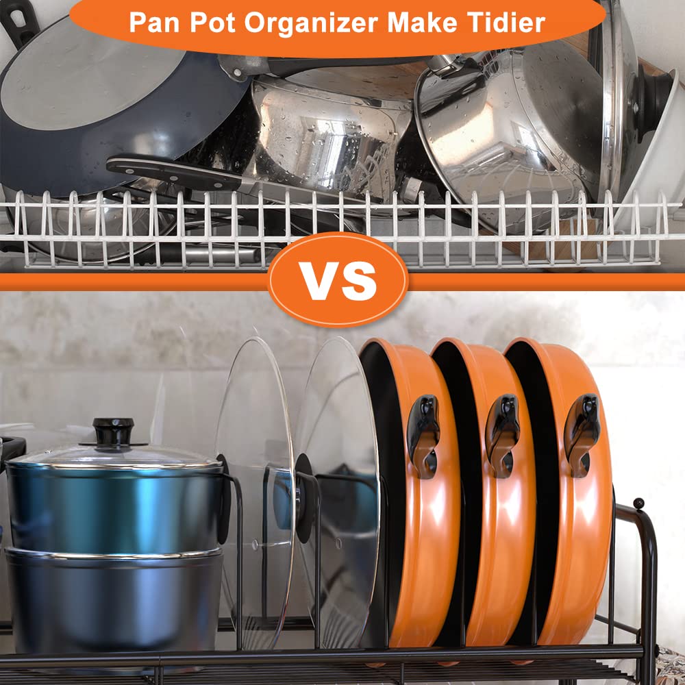 Auledio Over The Sink Dish Drying Rack 2 Tier Organizer Shelf,Bronze