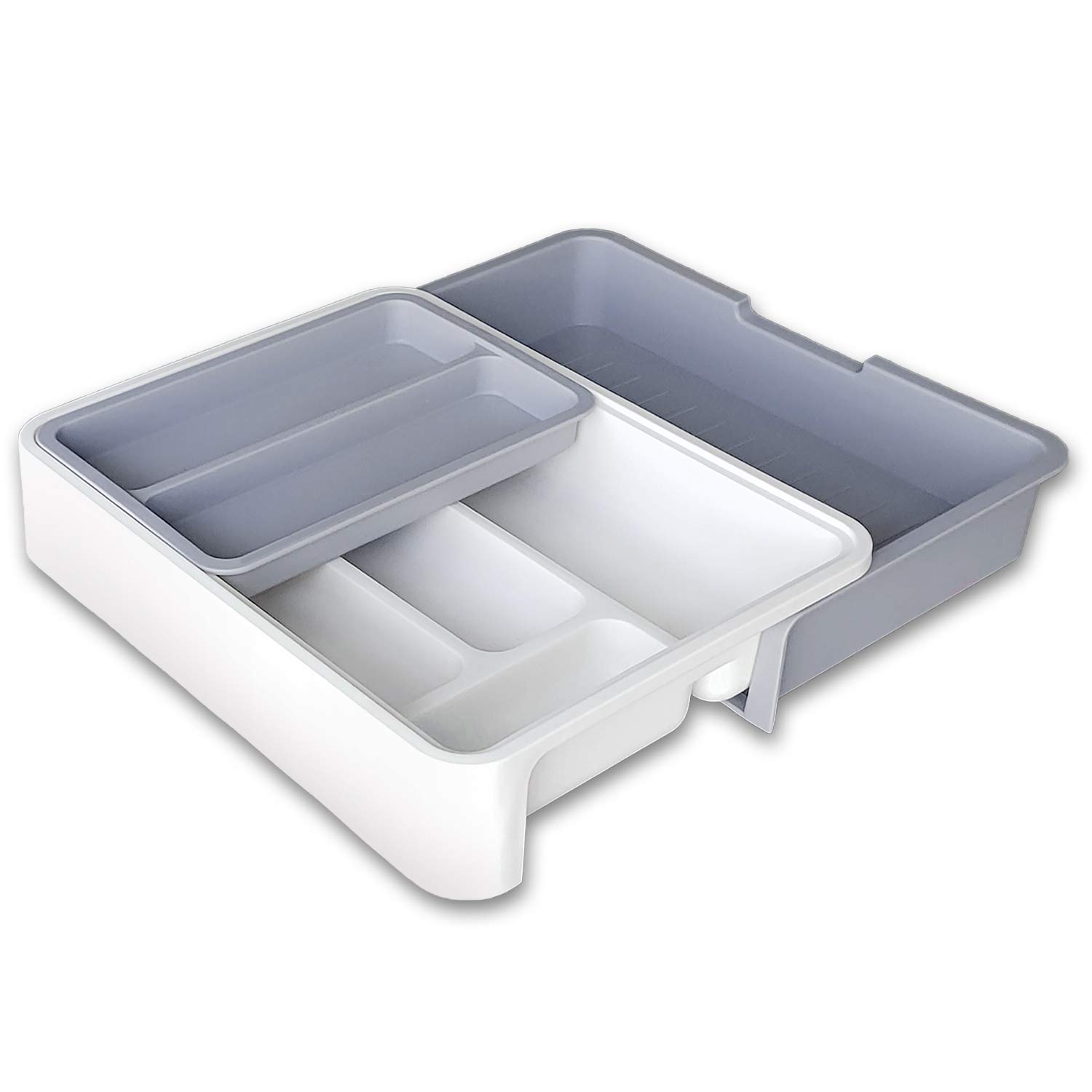 MDHAND Kitchen Drawer Organizer - Expandable Silverware Organizer/Utensil Holder and Cutlery Tray with Drawer Dividers for Flatware and Kitchen Utensils