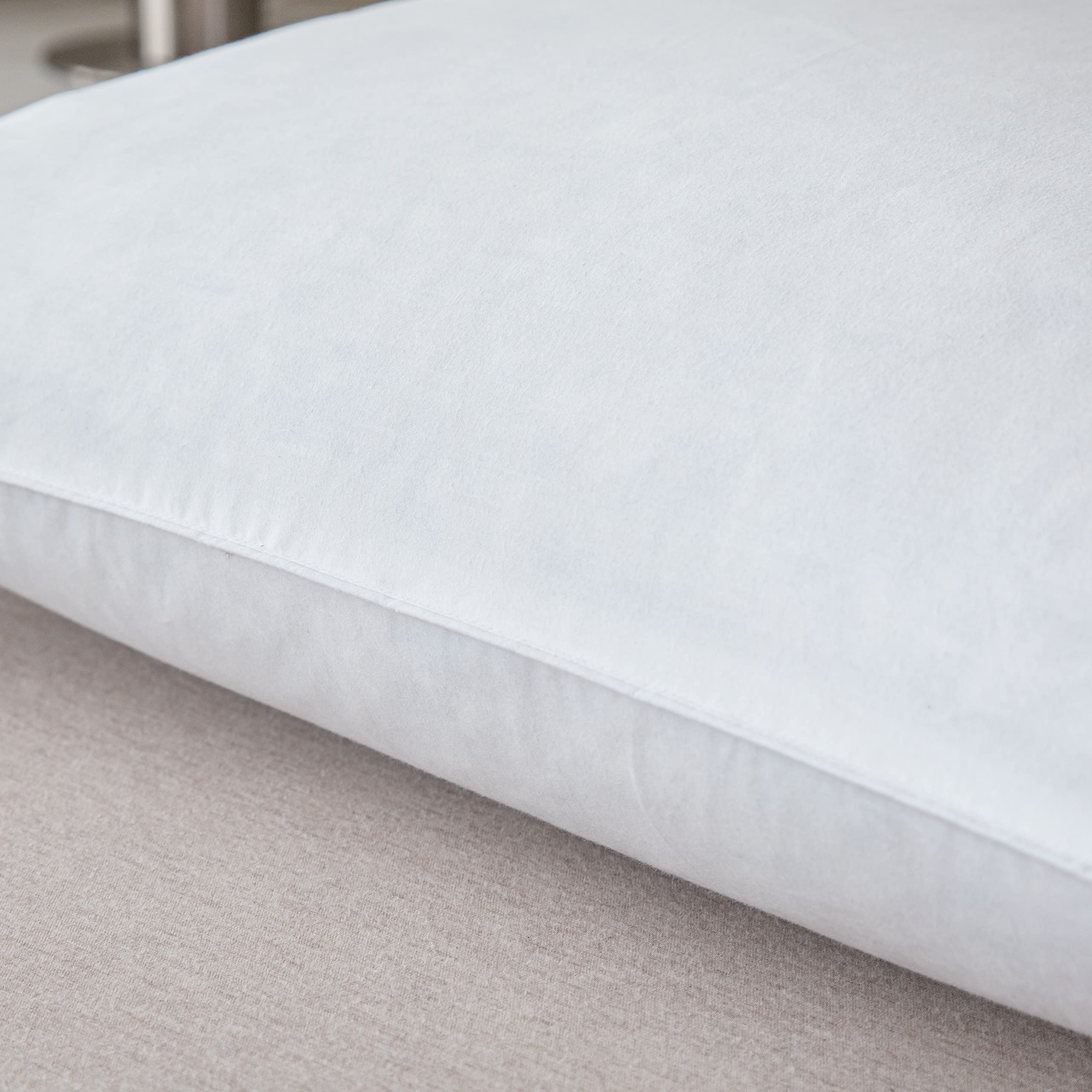 AIKOFUL Luxury Goose Feathers Down Pillows for Sleeping Queen Size Bed Pillows,100% Cotton 1000 Thread Count (Queen-1 Pillow)