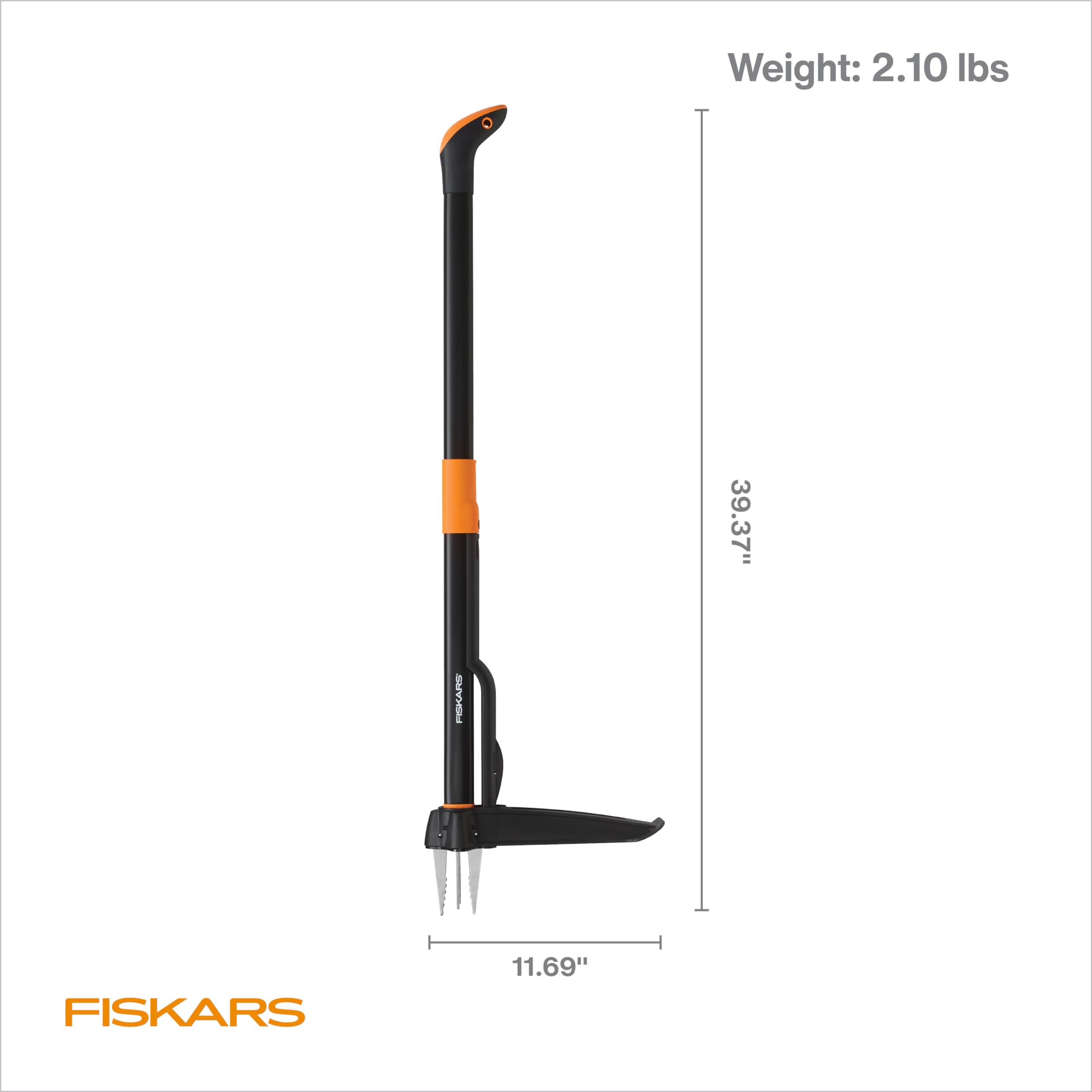 Fiskars 339950-1002 4-Claw Weeder, 39 Inch