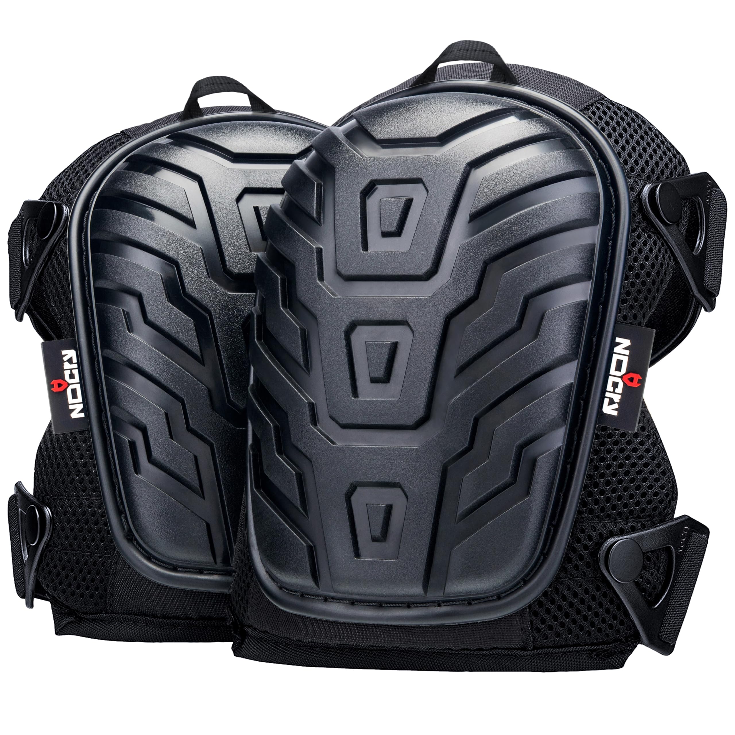 NoCry Professional Knee Pads for Work; Gardening & Construction Knee Pads for Men and Women with Thick Gel Cushion, Double Straps and Adjustable Clips; Industrial Heavy Duty Tactical Knee Pads