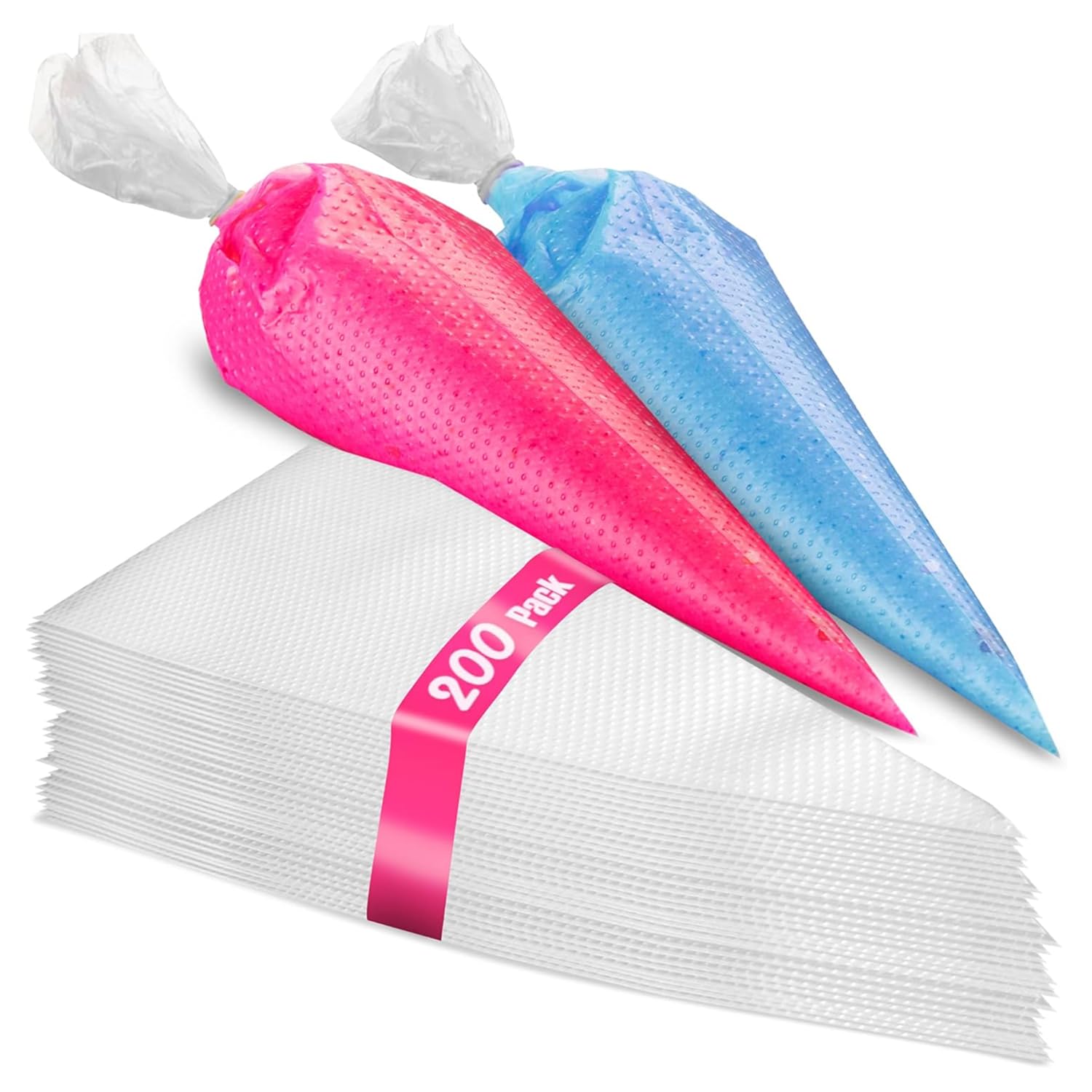200 Pieces Anti Burst Piping Bags - 12 Inch | Pastry Bags | Icing Piping Bags | Tipless Piping Bags | Icing Bags | Frosting Bags | Piping Bag