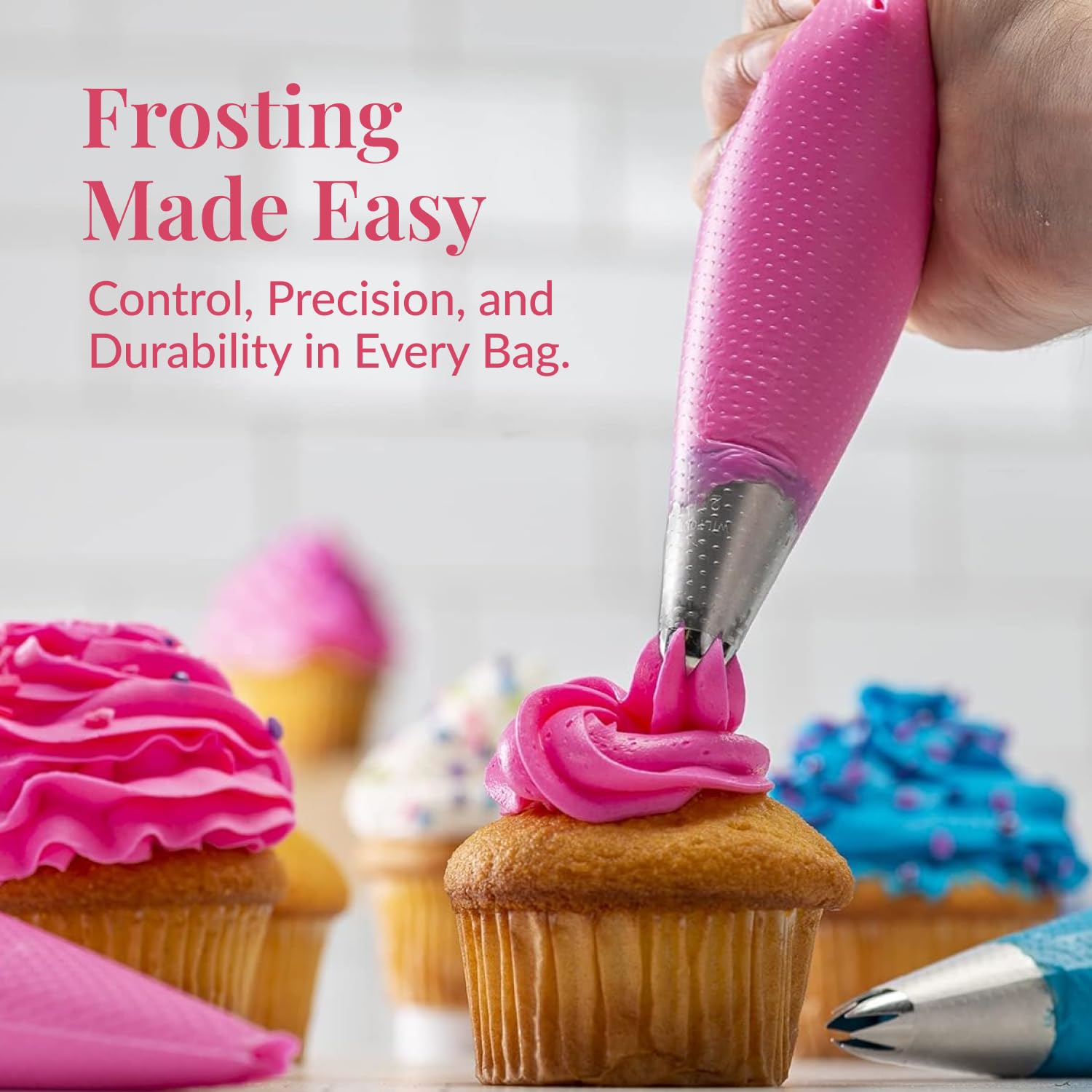200 Pieces Anti Burst Piping Bags - 12 Inch | Pastry Bags | Icing Piping Bags | Tipless Piping Bags | Icing Bags | Frosting Bags | Piping Bag