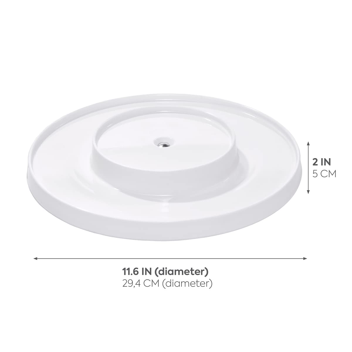 iDesign Linus Turntable, Clear
