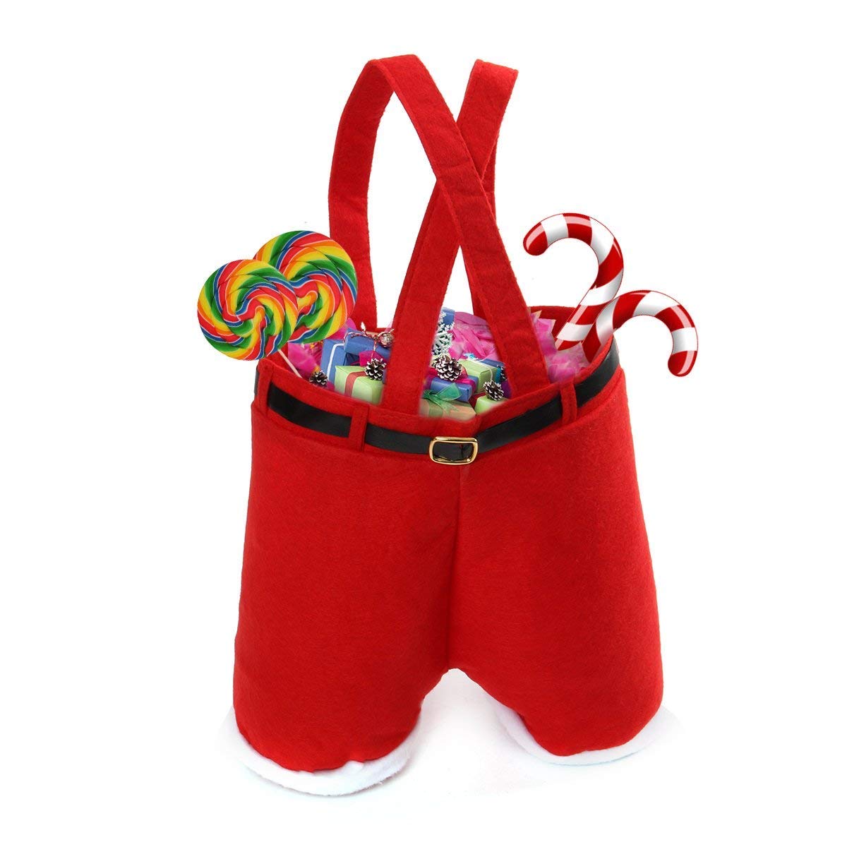 MSQ Christmas Decorations Table Decorations 8pcs Christmas Knife and Fork Covers Red Christmas Caps Cutlery Holder Santa Hat Xmas Party Dinner Novelty Decorations Best for Thanksgiving Day/Christmas