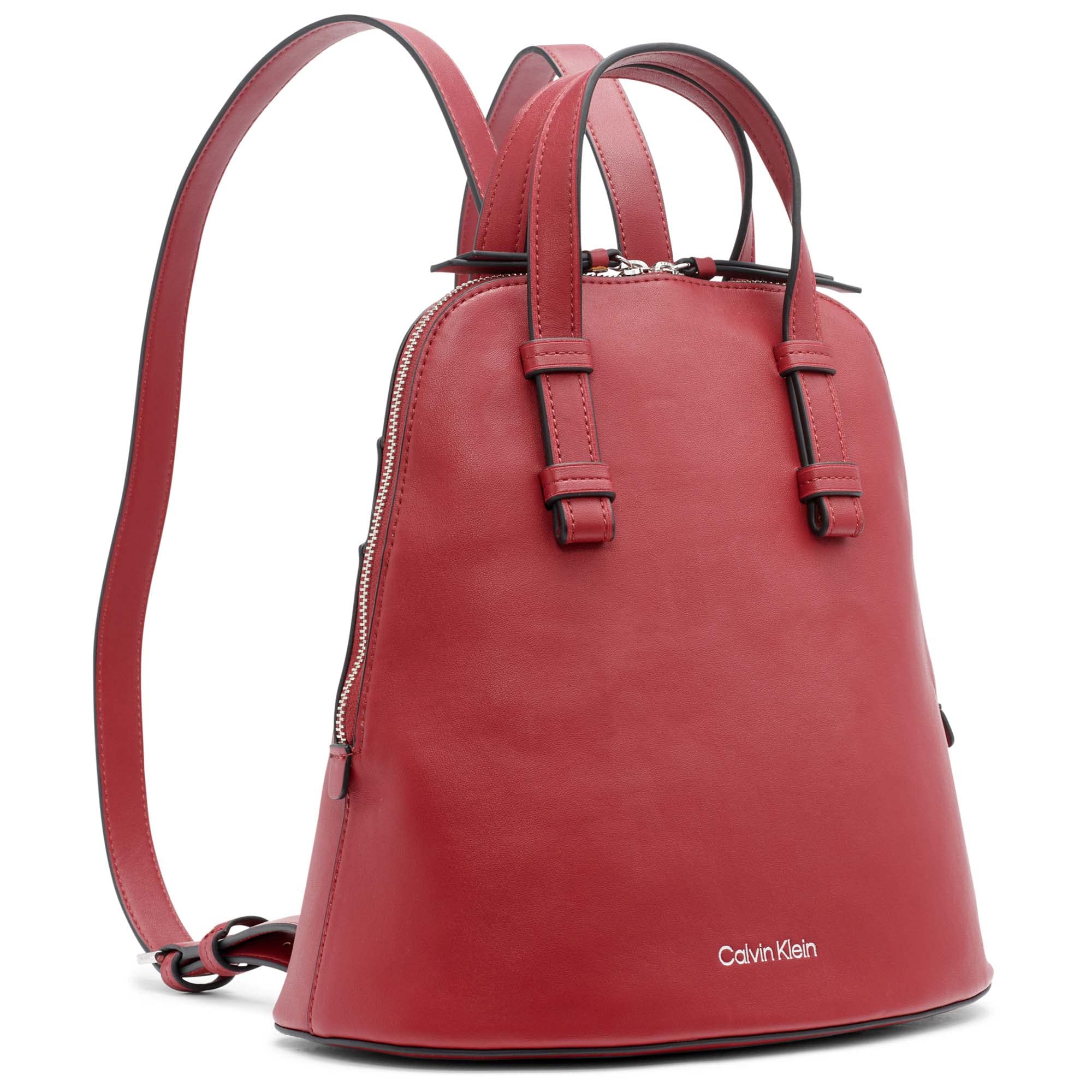 Calvin Klein Women's Zina Zip Around Backpack, Bloodstone, One Size