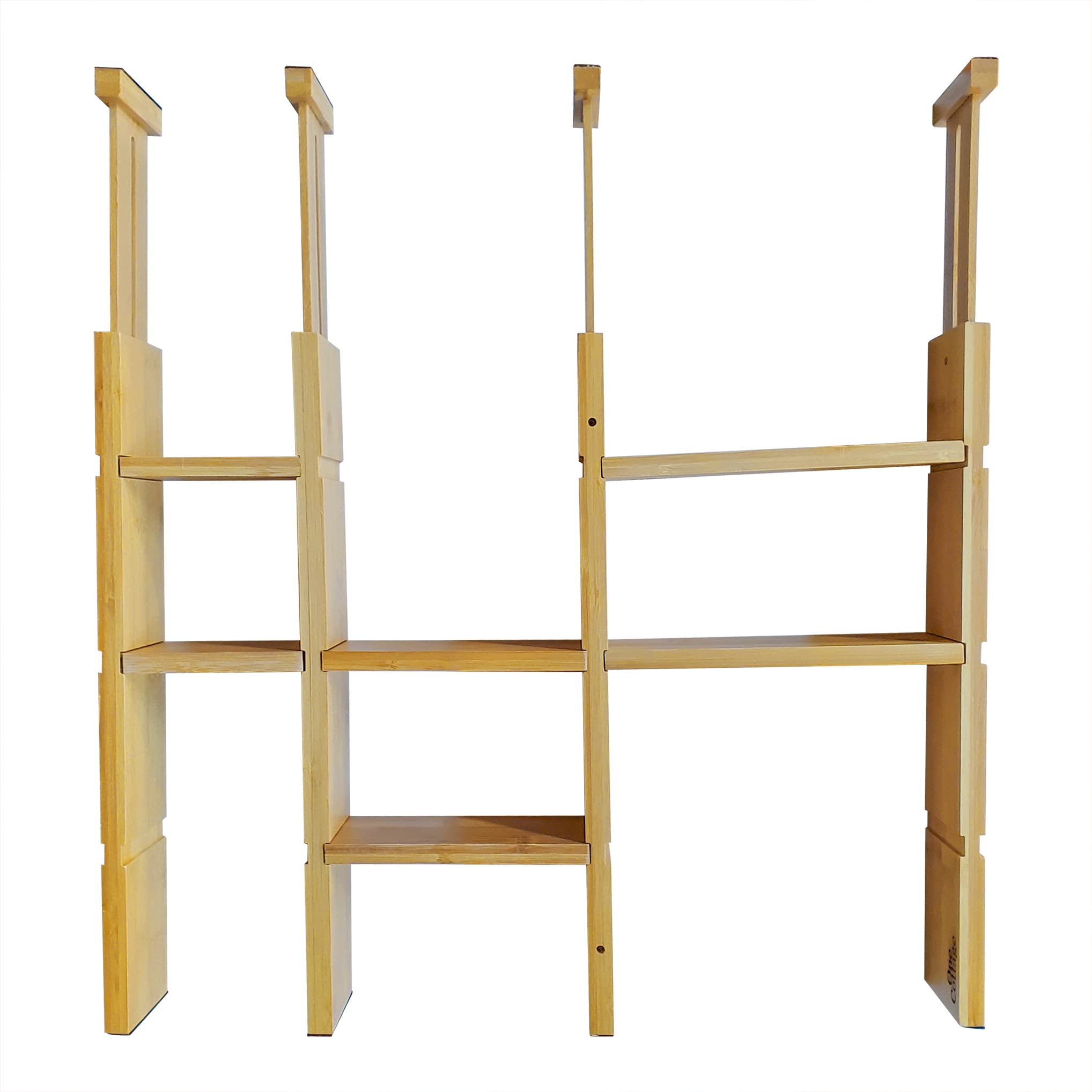 4" Bamboo Drawer Divider Add-On Connection Pieces for One Cottage Drawer Divider Sets (4") Set of Two