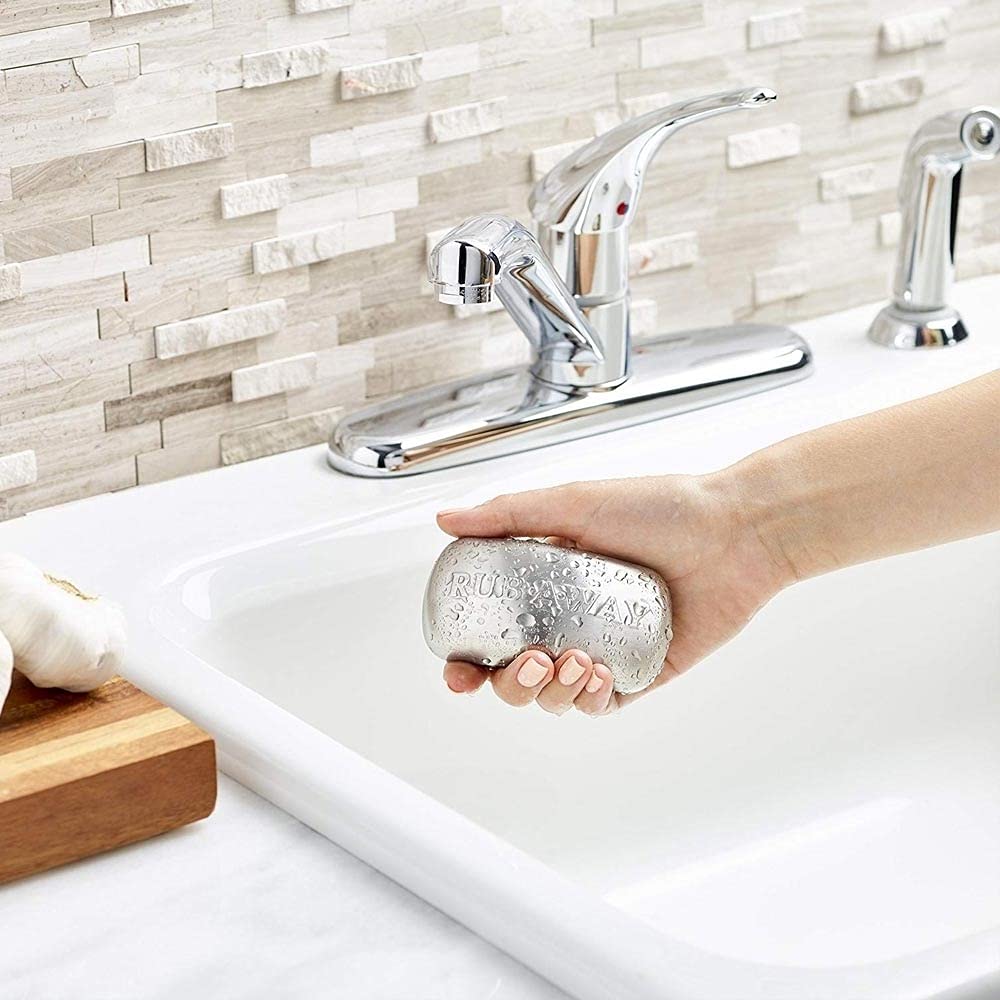 Kitchen Craft Amco Houseworks' Rub-A-Way Bar, One Size, Silver