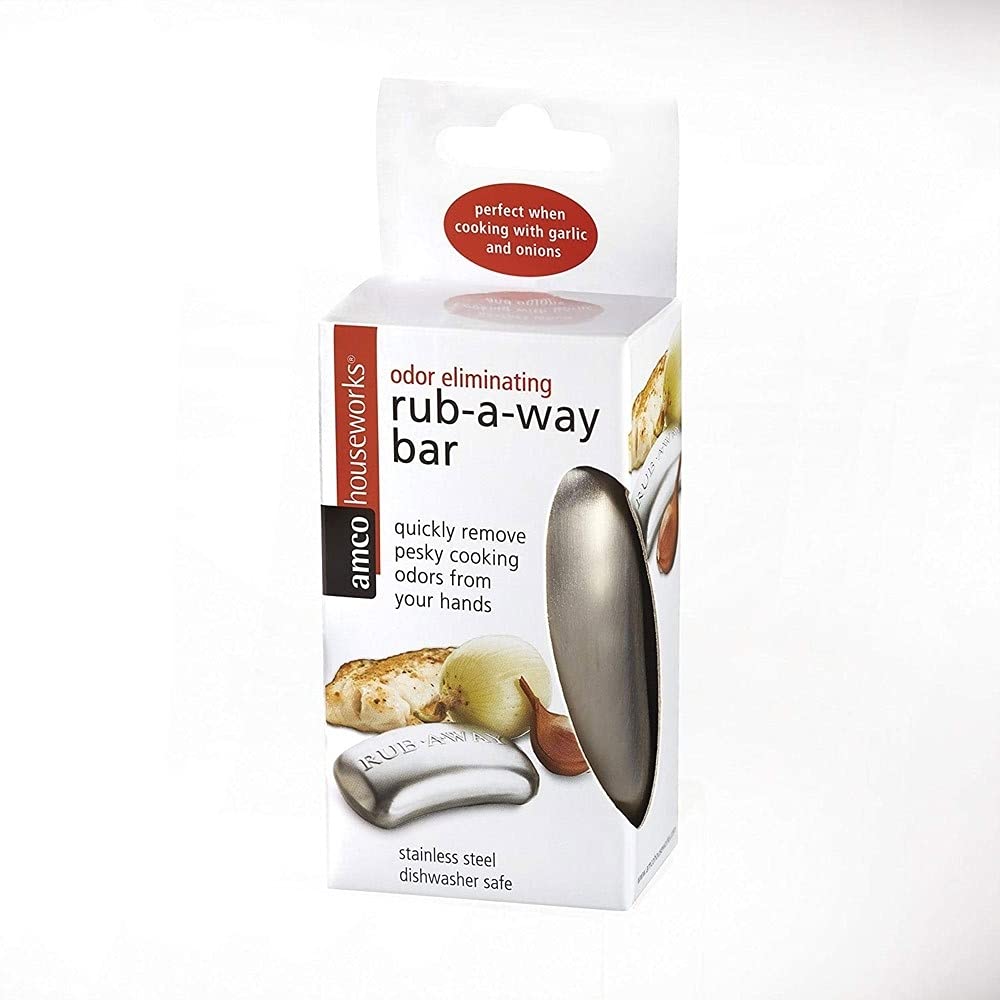Kitchen Craft Amco Houseworks' Rub-A-Way Bar, One Size, Silver