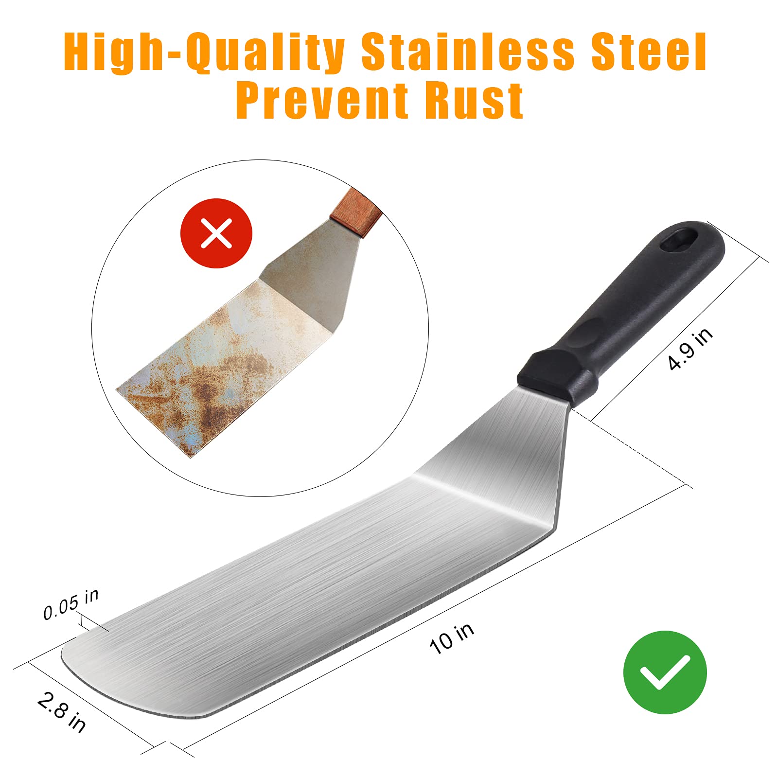 Griddle Accessories,15 Pcs Flat Top Grill Accessories kit for Blackstone and Camp,Stainless Steel BBQ Accessories with Spatula, Basting Cover,Tongs,Egg Mold & Carry Bag for Outdoor BBQ Teppanyaki