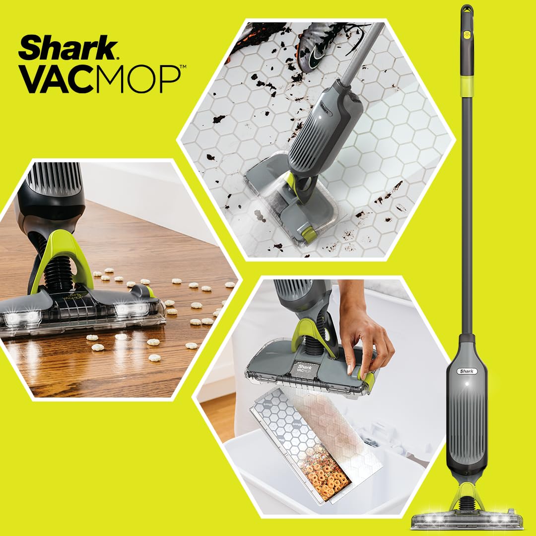 Shark VMP30 VACMOP Disposable Hard Floor Vacuum and Mop Pad Refills White, 30 Count (pack of 1) (Packaging May Vary)