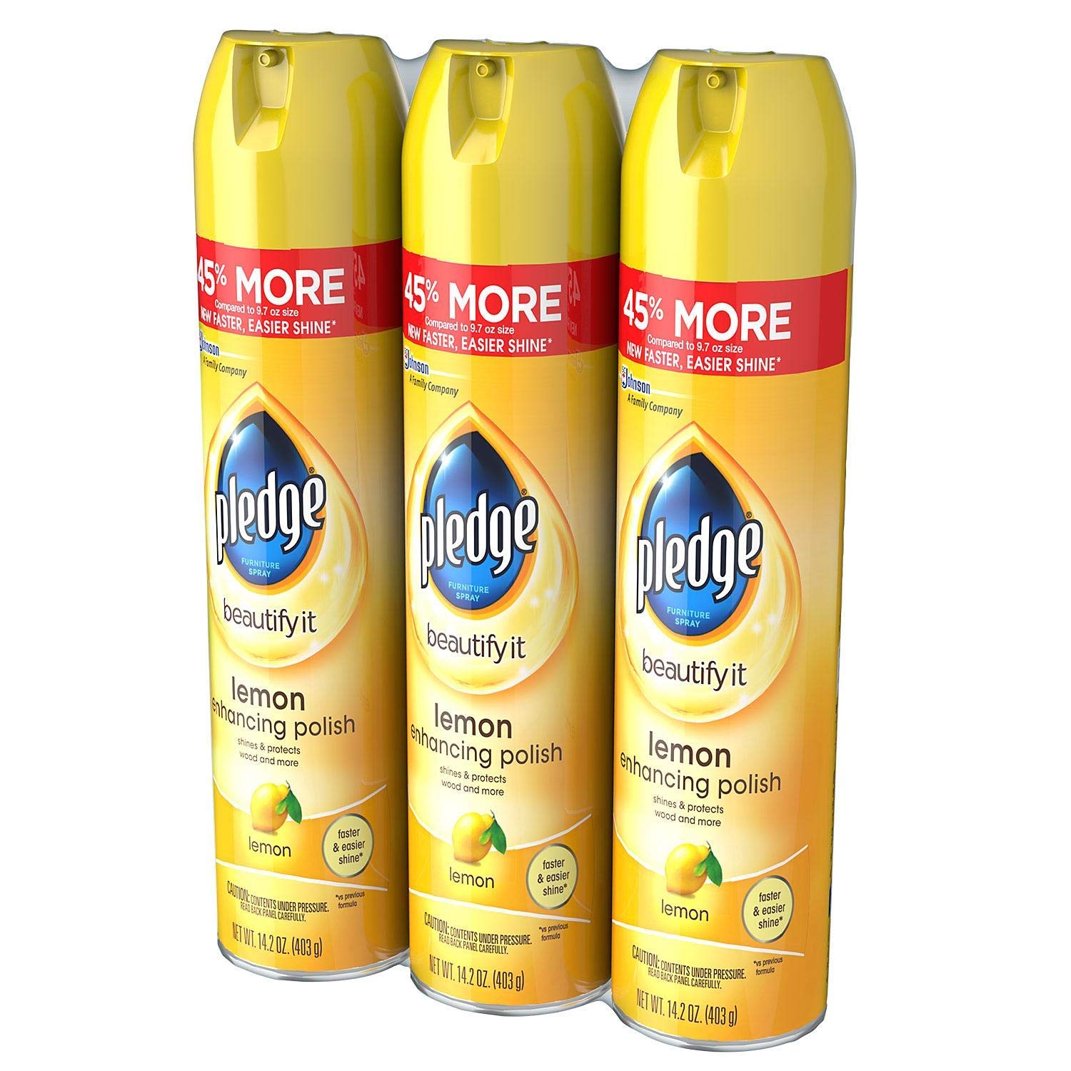 Pledge Furniture Spray, Lemon (14.2oz., 3pk.)