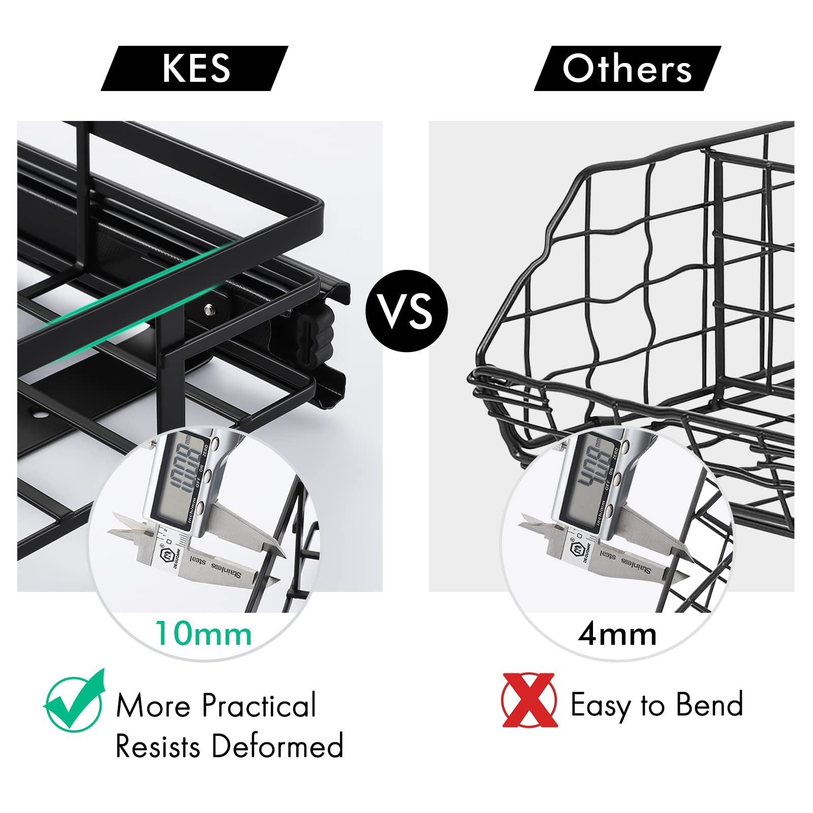 KES Food Container Lid Organizer and Food Container Organizer, 2 Tier Pull Out Cabinet Organizer, Silding Plastic Container Organizer Lid Storage Chrome, KPO506W36D53-CH