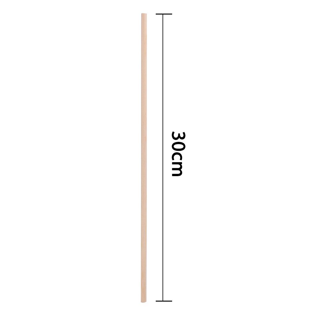 BFDYY Unfinished Natural Wood Craft Dowel Rods 100 Pack(Wood color-12 x 1/8 Inch)