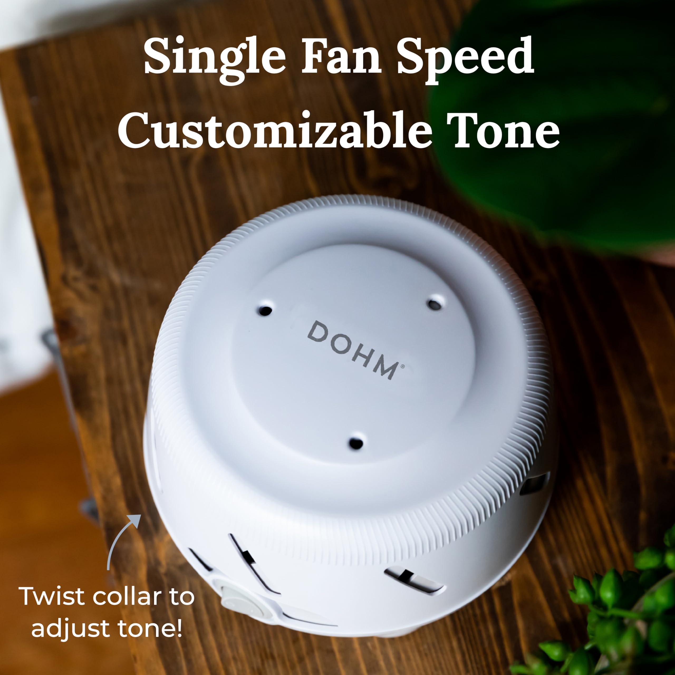 Yogasleep Dohm UNO White Noise Machine with Real Fan Inside, Adjustable Tone, Non-Looping Sound, Sleep Aid & Noise Canceling For Adults & Baby, Office Privacy, Registry Gift, Travel & Home Essential