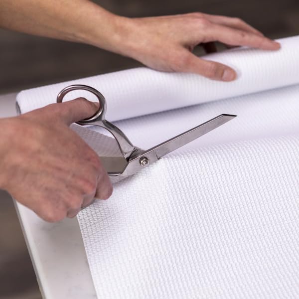 Duck 855145 Smooth Top EasyLiner Non-Adhesive Shelf and Drawer Liner 12-Inch x 20-Foot, White, 2 Rolls
