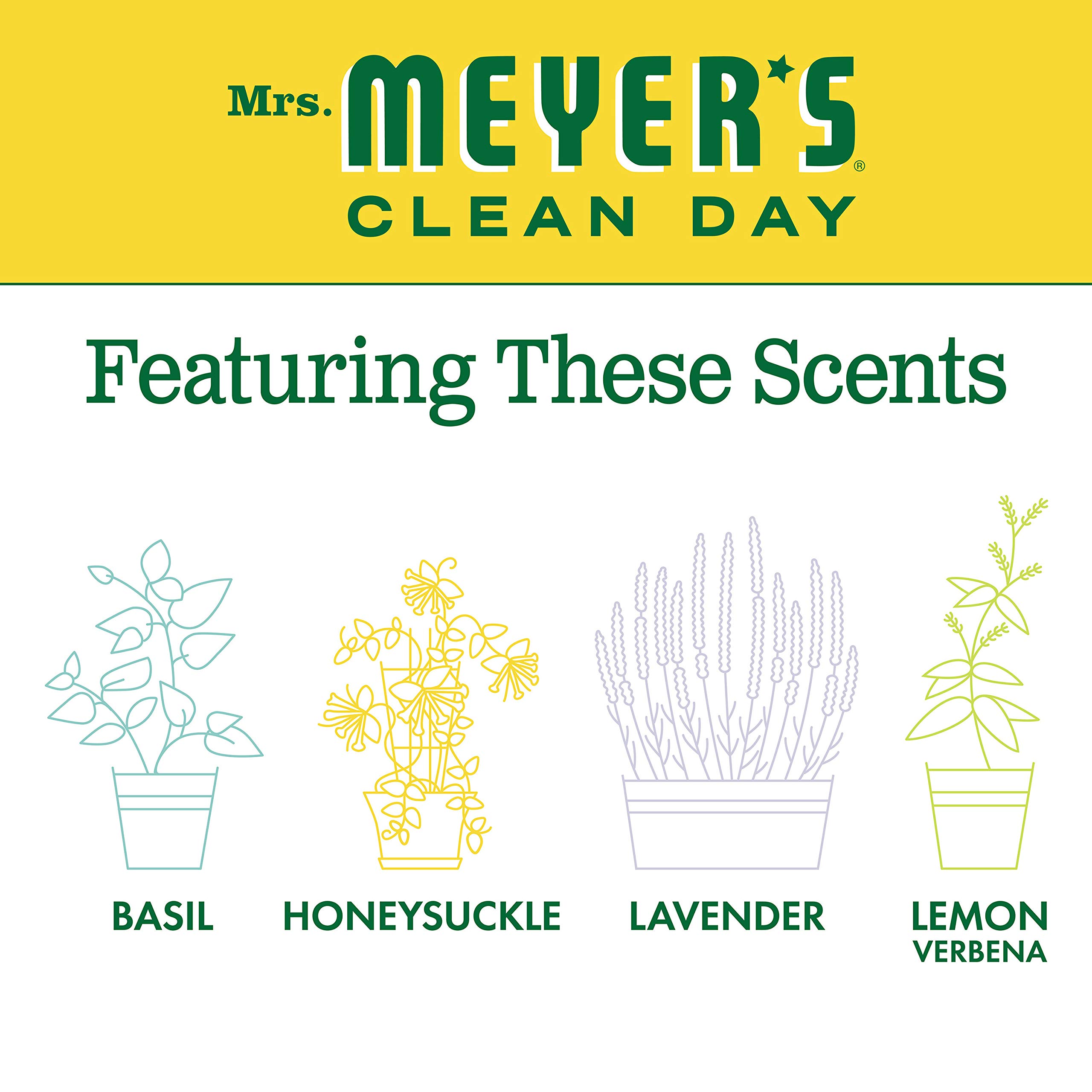Mrs. Meyer's All-Purpose Cleaner Spray, Honeysuckle, 16 fl. oz - Pack of 3