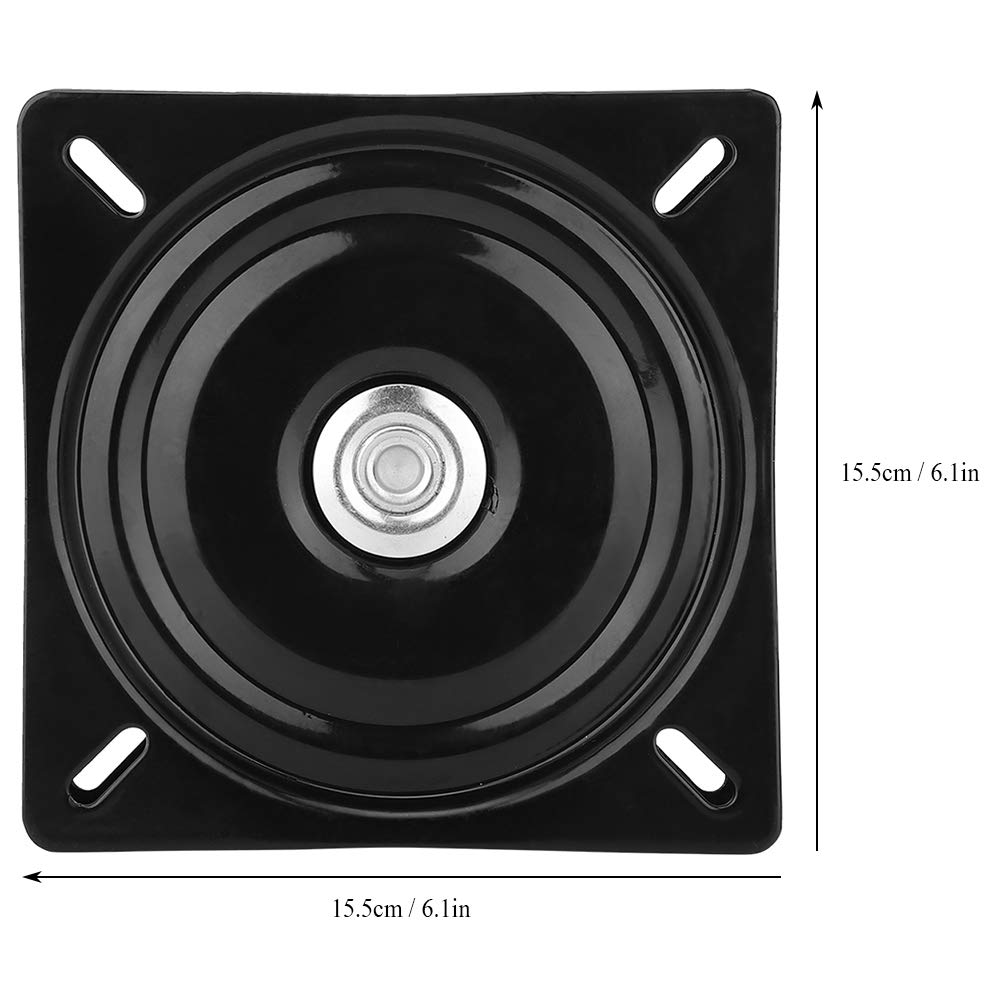 Alvinlite Turntable Bearings Hardware Square Ball Bearing Rotating Turntable Bearing Plates for Rotating Table Serving Tray (6 inch)