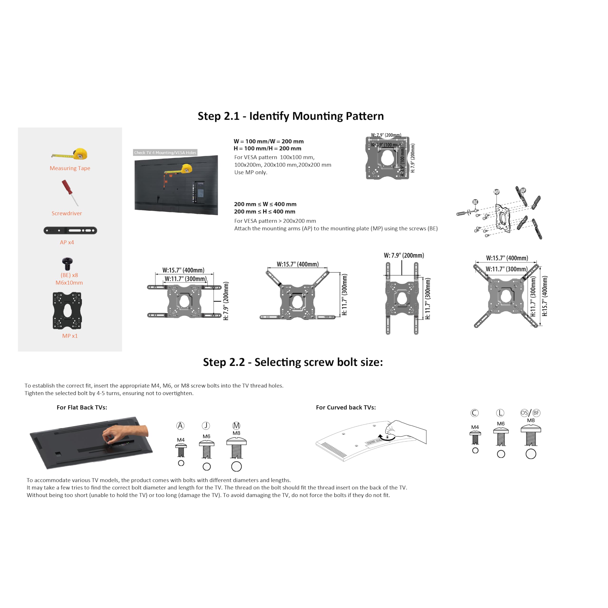 Amazon Basics Full Motion Articulating TV Monitor Wall Mount for 22-55 Inch TVs and Flat Panels up to 80 Lbs, Black