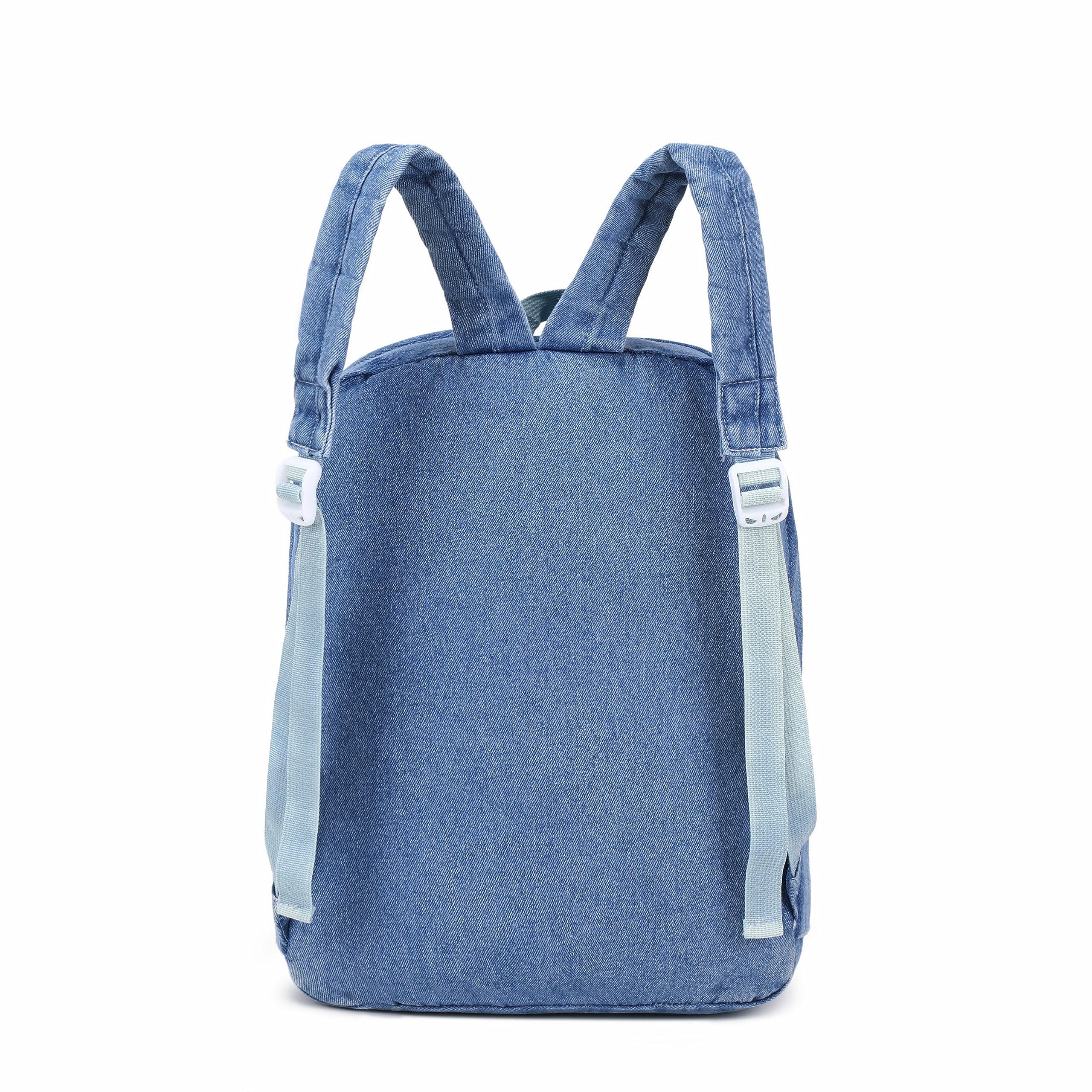 Classic Vintage Denim Bookbags School Bag College Jeans Backpack Daypack Rucksack