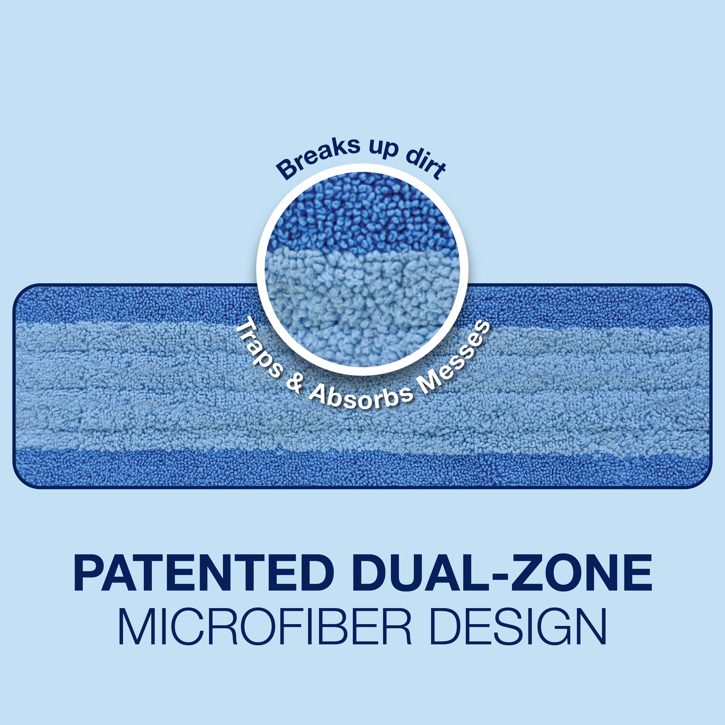 Bona Microfiber Cleaning Pad, for Hardwood and Multi-Surface Floors, fits Bona Family of Mops, 3 Pack