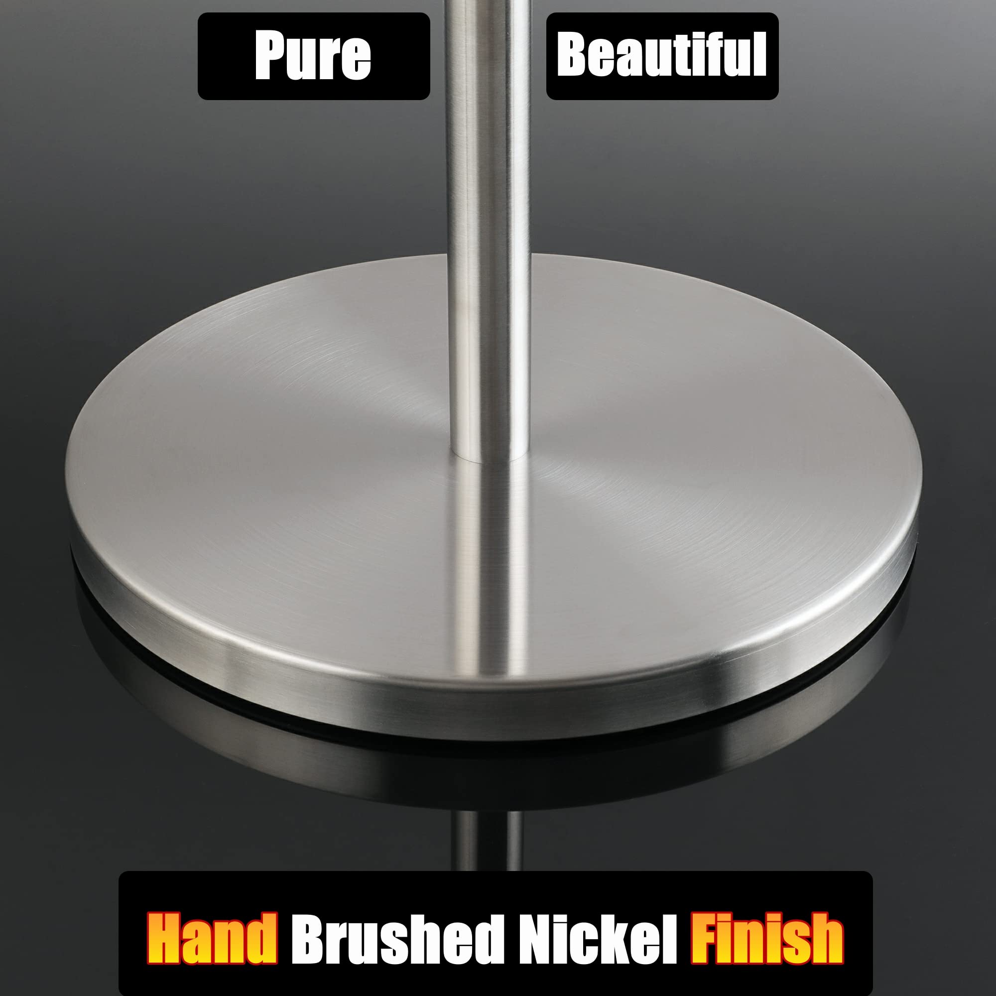 Alise Paper Towel Holder,Standing Paper Towel Roll Holder for Standard or Mega Rolls,Paper Towel Stand for Kitchen Counter Bathroom Table,SUS304 Stainless Steel Brushed Gold Finish