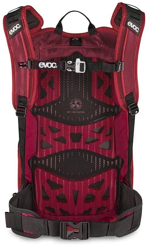 EVOC Stage 12L Carbon Grey-Chili Red Hydration Bag Backpack w/o Bladder