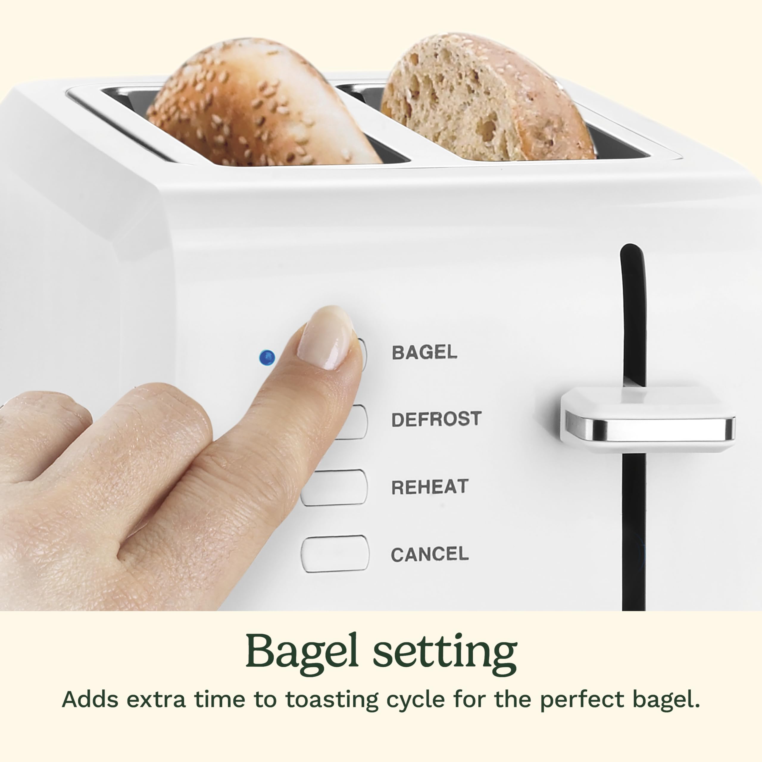 Cuisinart CPT-122 Compact Plastic 2-Slice Toaster, White