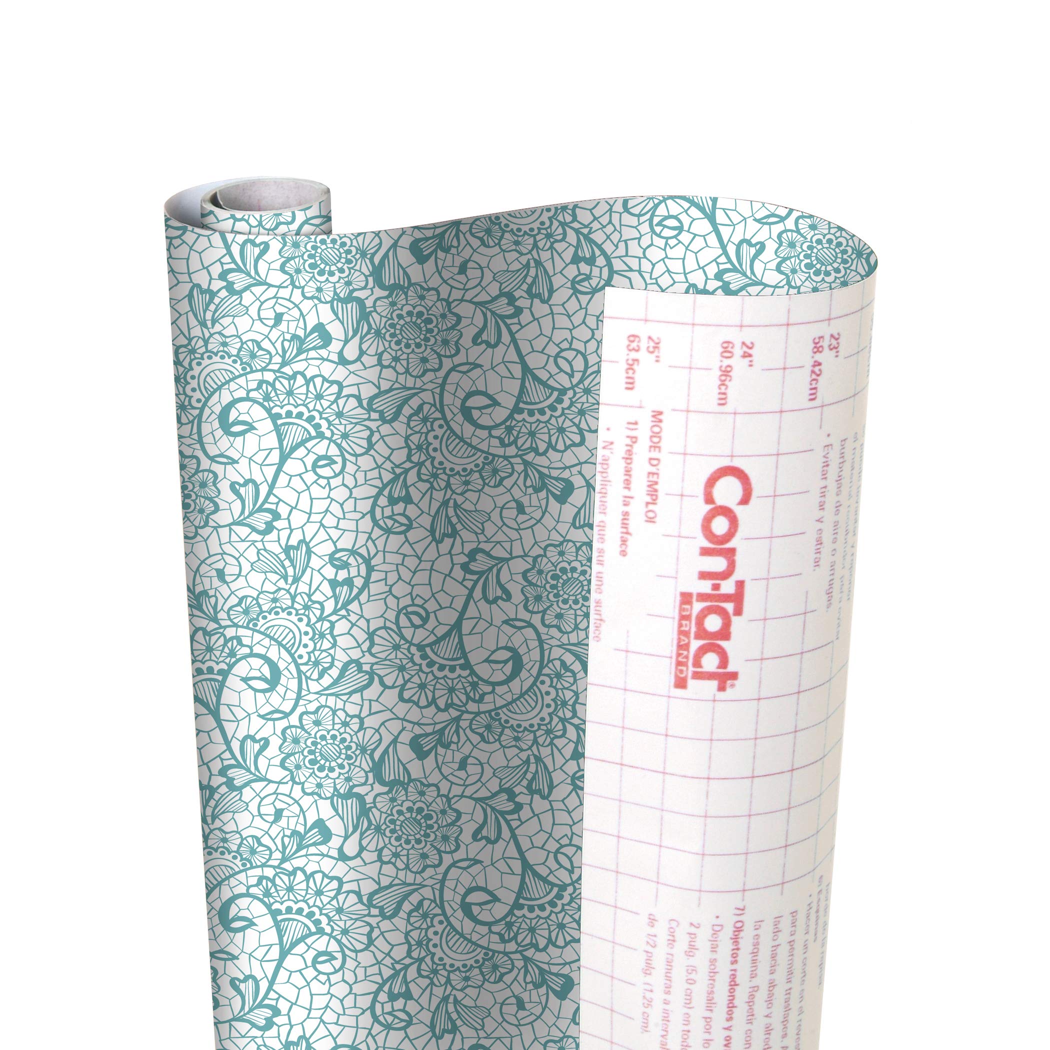 Con-Tact Brand Creative Covering Self-Adhesive Vinyl Drawer and Shelf Liner, 18" x 9', Monaco Teal