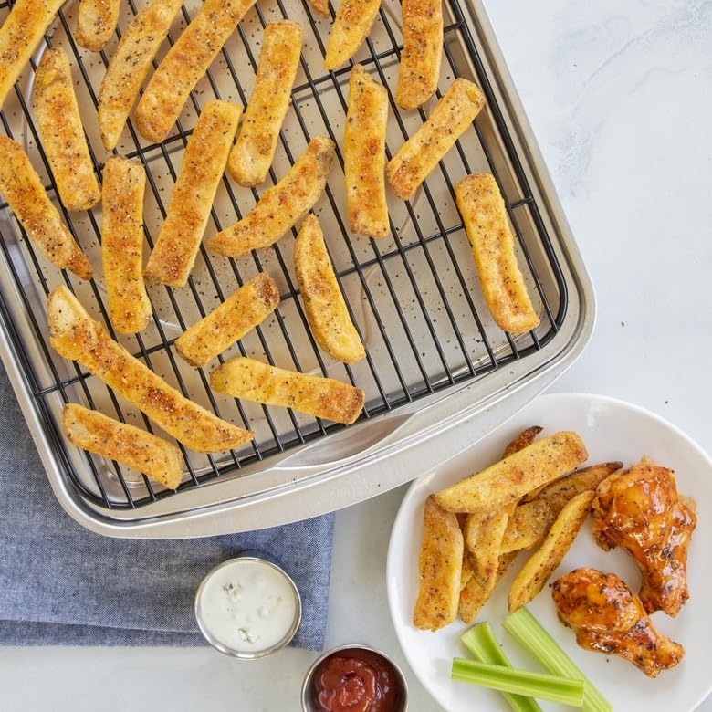 Nordic Ware Oven Crisp Baking Tray, 17.10 x 12.40 x 1.40 inches, Natural