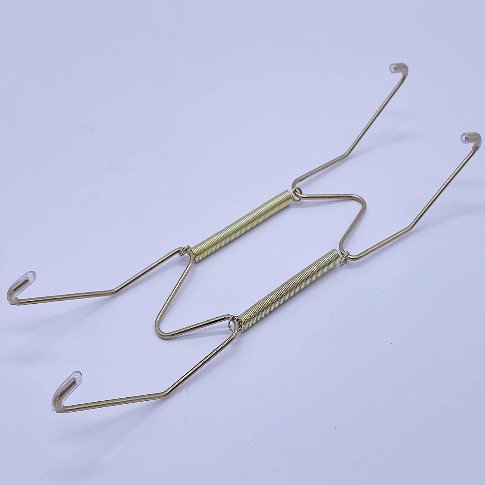 Xinlinke 10 Pcs 10 Inch Large Size Invisible Plate Wire Hanger Wall Holders with Protective Rubber Cover for 9" to 11" Decorative Tray