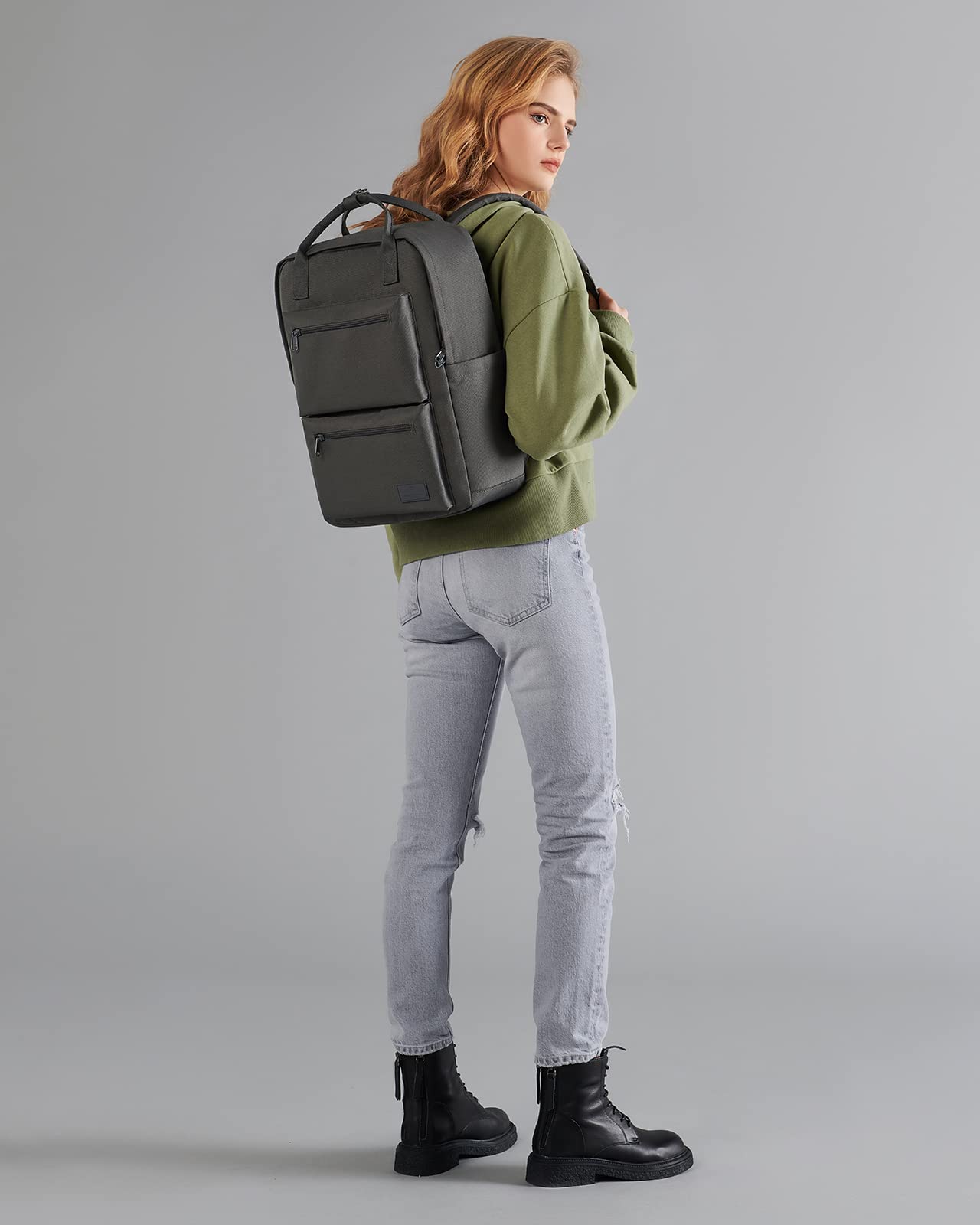HotStyle DAYBREAK Casual Backpack, Stylish for School, Travel & College, Charcoal