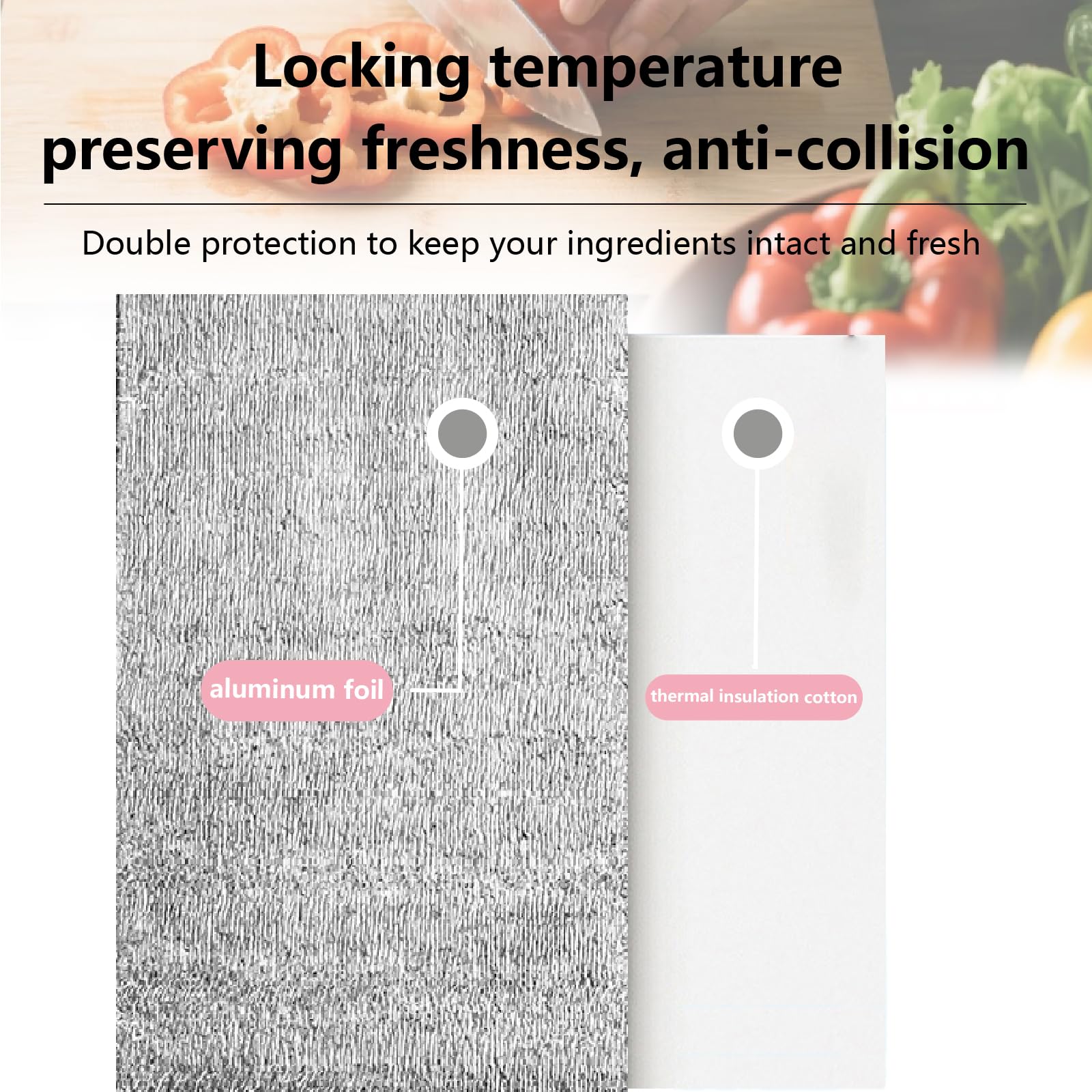 SMILCO Reusable Insulation Bags Thermal Box Liners Metalized Box Liners Lunch Food Box Shopping Bag Insulation Lining Waterproof Insulation Package (25 Pack/ 8 In x 11 In)…