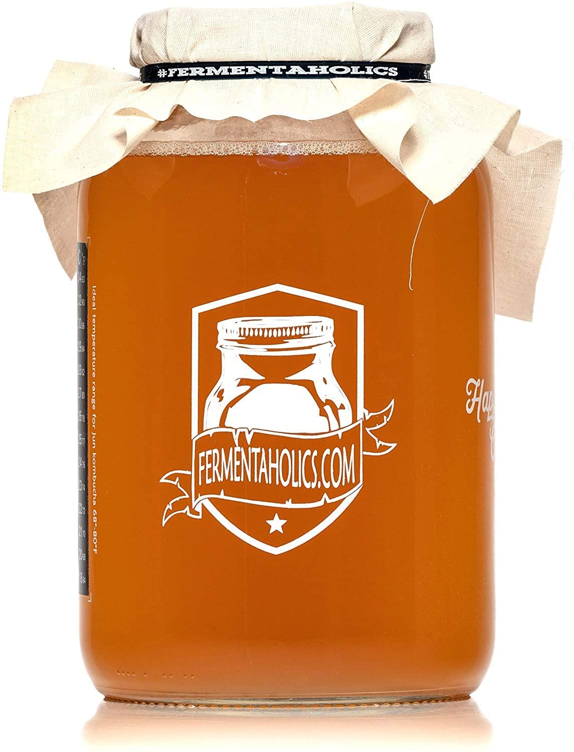 Fermentaholics ORGANIC Kombucha SCOBY With Twelve Ounces of Starter Tea - Live Starter Culture - Makes A One Gallon Batch - 1.5 Cups of Strong Mature Starter Tea - Brew Your Own Kombucha