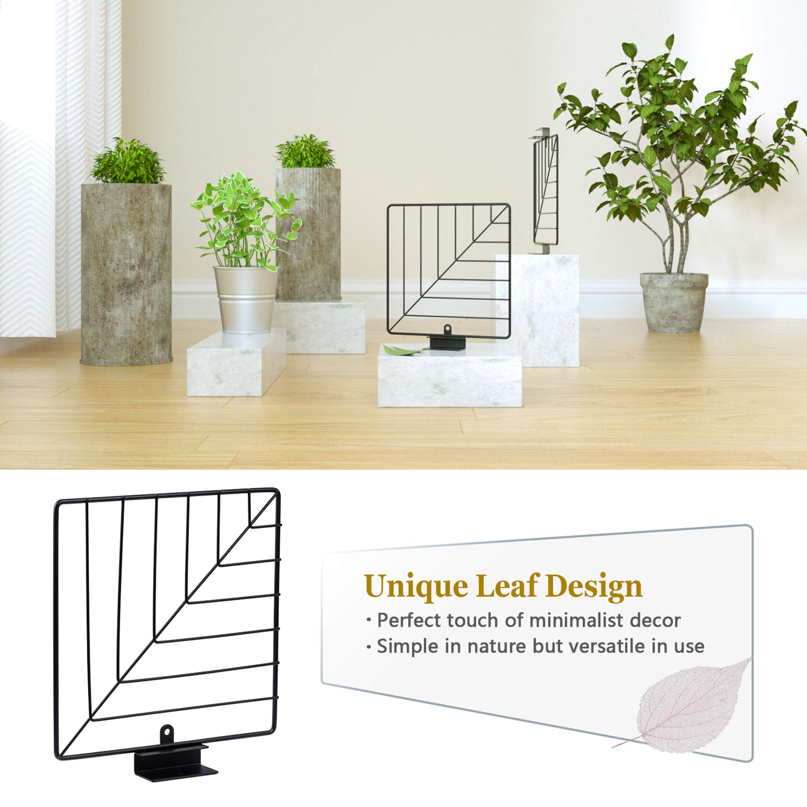 Love-KANKEI Corner Shelf Wall Mount of 5 Tier Rustic Wood Floating Shelves Wall Shelves for Bedroom Living Room Bathroom Kitchen Office and More Carbonized Black