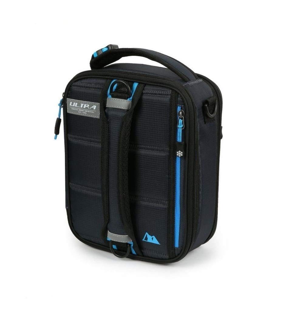 Expandable Lunch Pack Ultra Arctic Zone Plus 4 Containers with lids and 2 Ice Packs (blue light blue)