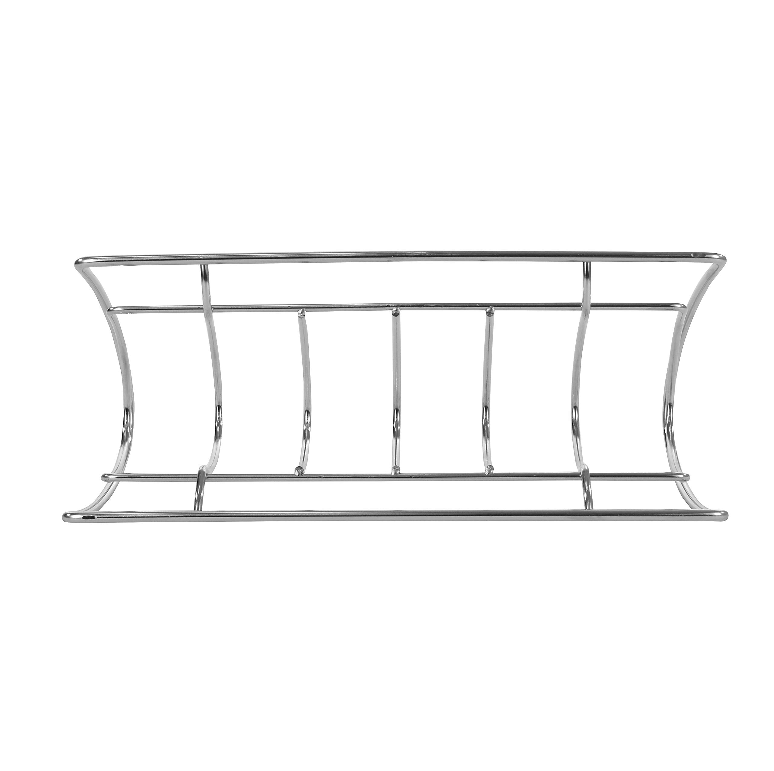 Spectrum Diversified St. Louis Kitchen Lid Holder Organizer for Plates, Cutting Boards Bakeware, Cooling Racks, Pots & Pans, Serving Trays, and Reusable Containers, Chrome