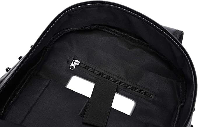 Ro Rox Unisex PU Punk Goth Laptop Bag School Uni Backpack