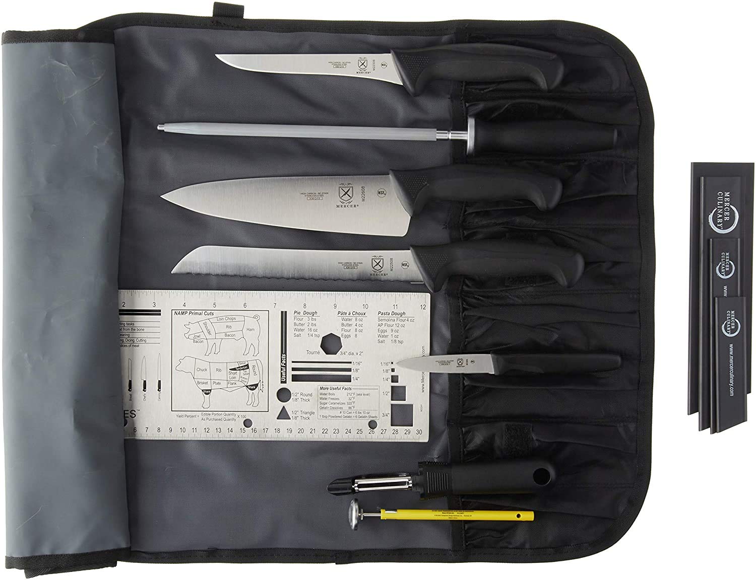 Mercer Culinary Partners in Education 13-Piece Millennia Culinary School Kit Black