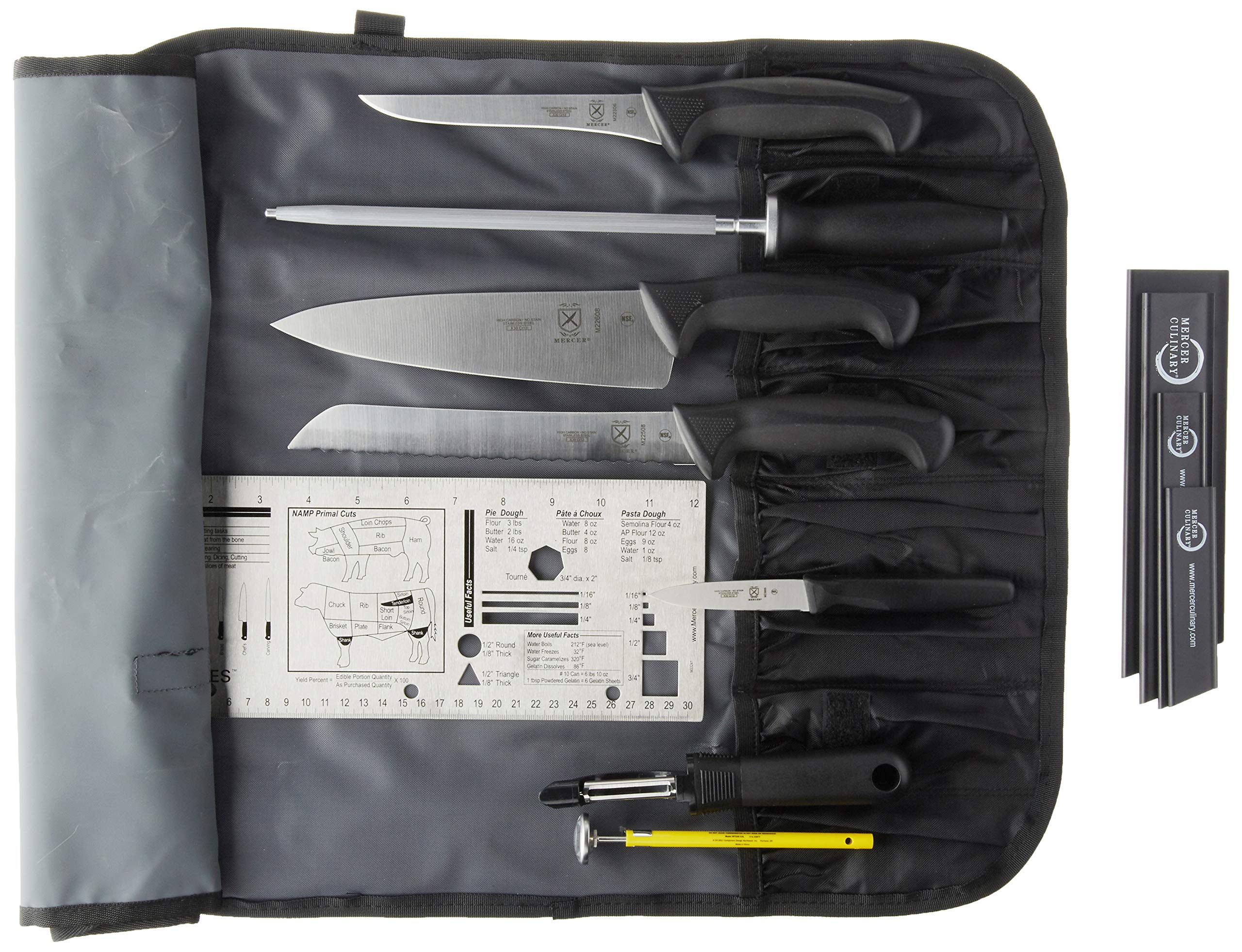 Mercer Culinary Partners in Education 13-Piece Millennia Culinary School Kit Black