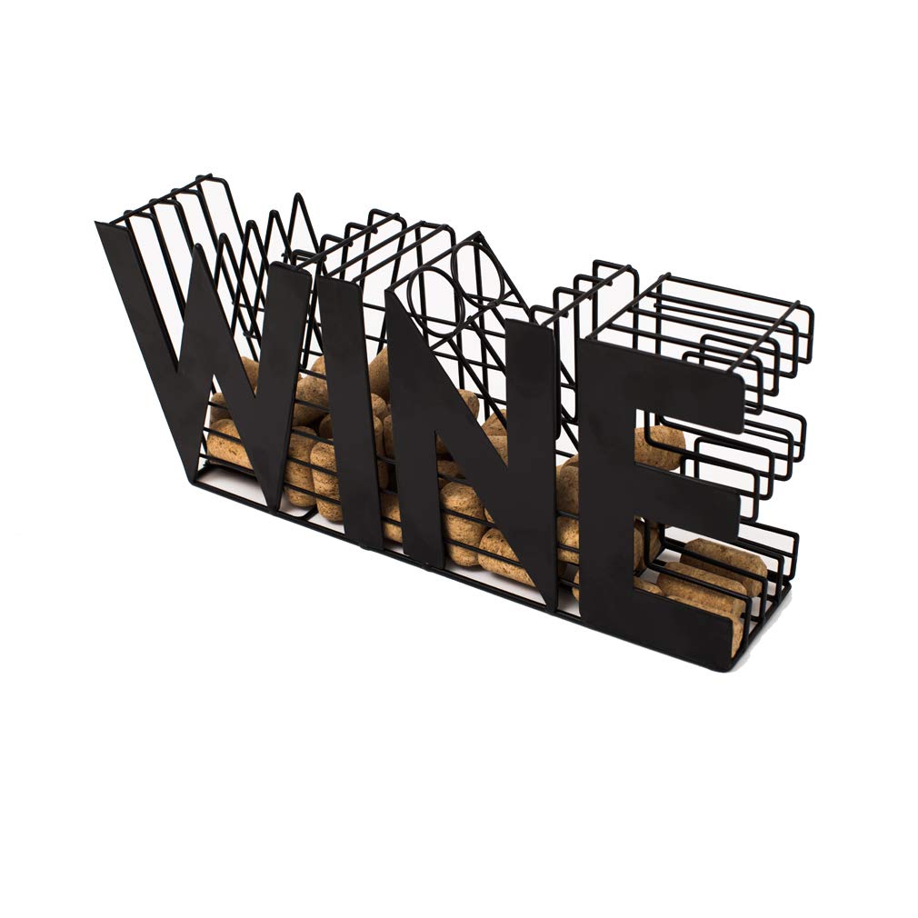 JHY DESIGN Wine Cork holder-13.5" Length Metal Craft Wine Cork Storage