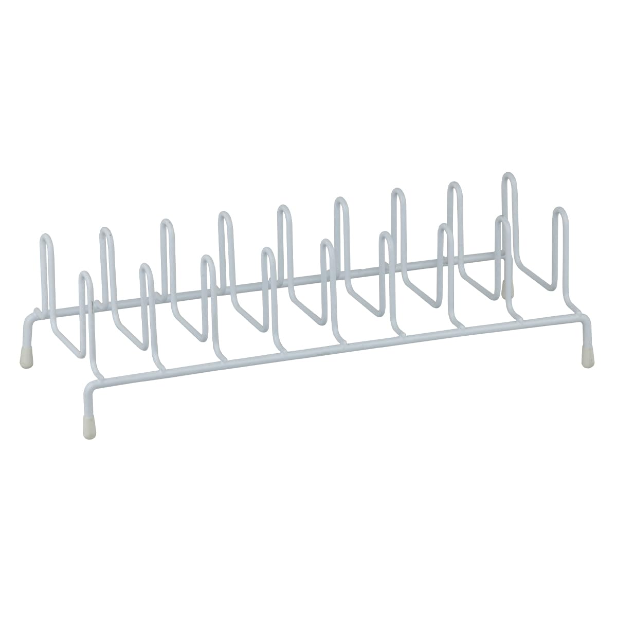 Home Basics PR30379-6 Plate Rack, 13 x 5.5 x 4, White